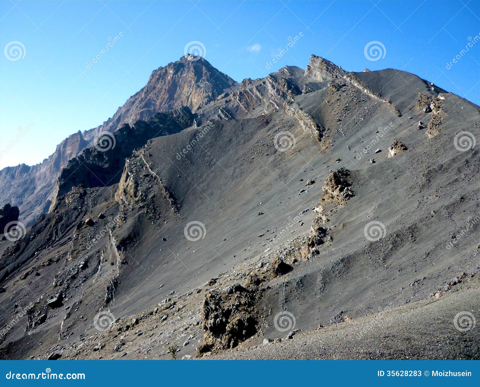 Mount meru stock image. Image of acacia, leaf, africa - 35628283