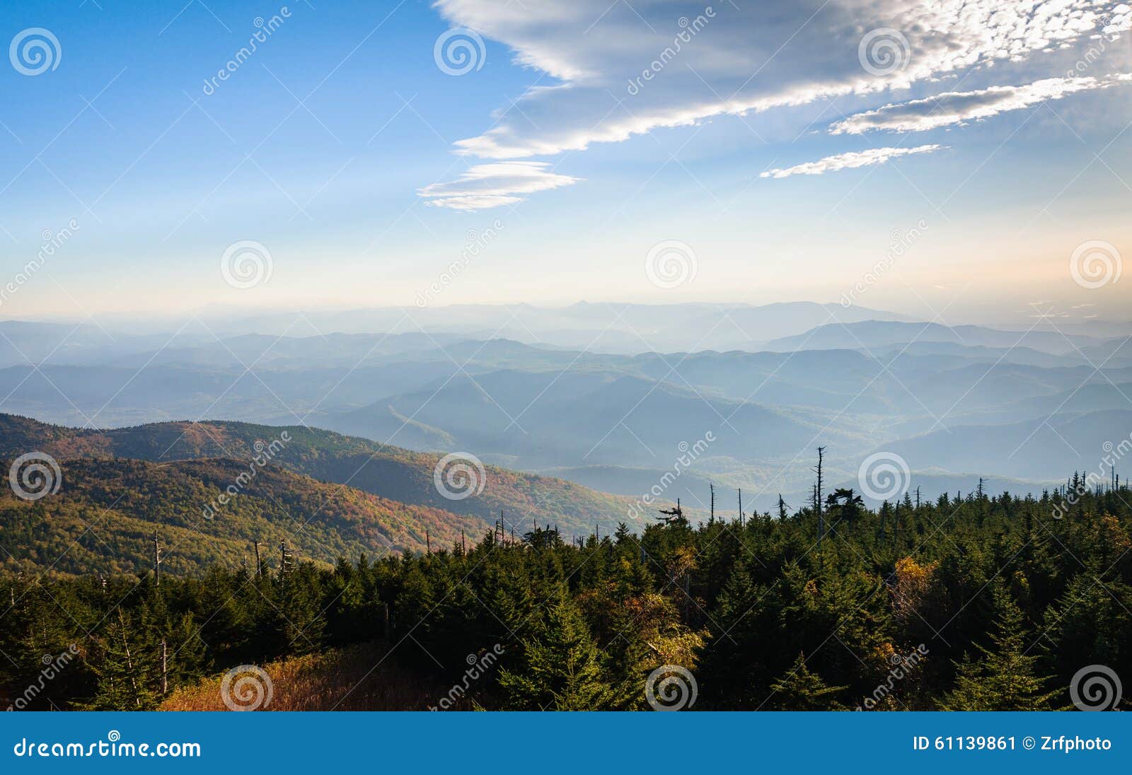 Mount Mitchell State Park stock image. Image of ridge - 61139861