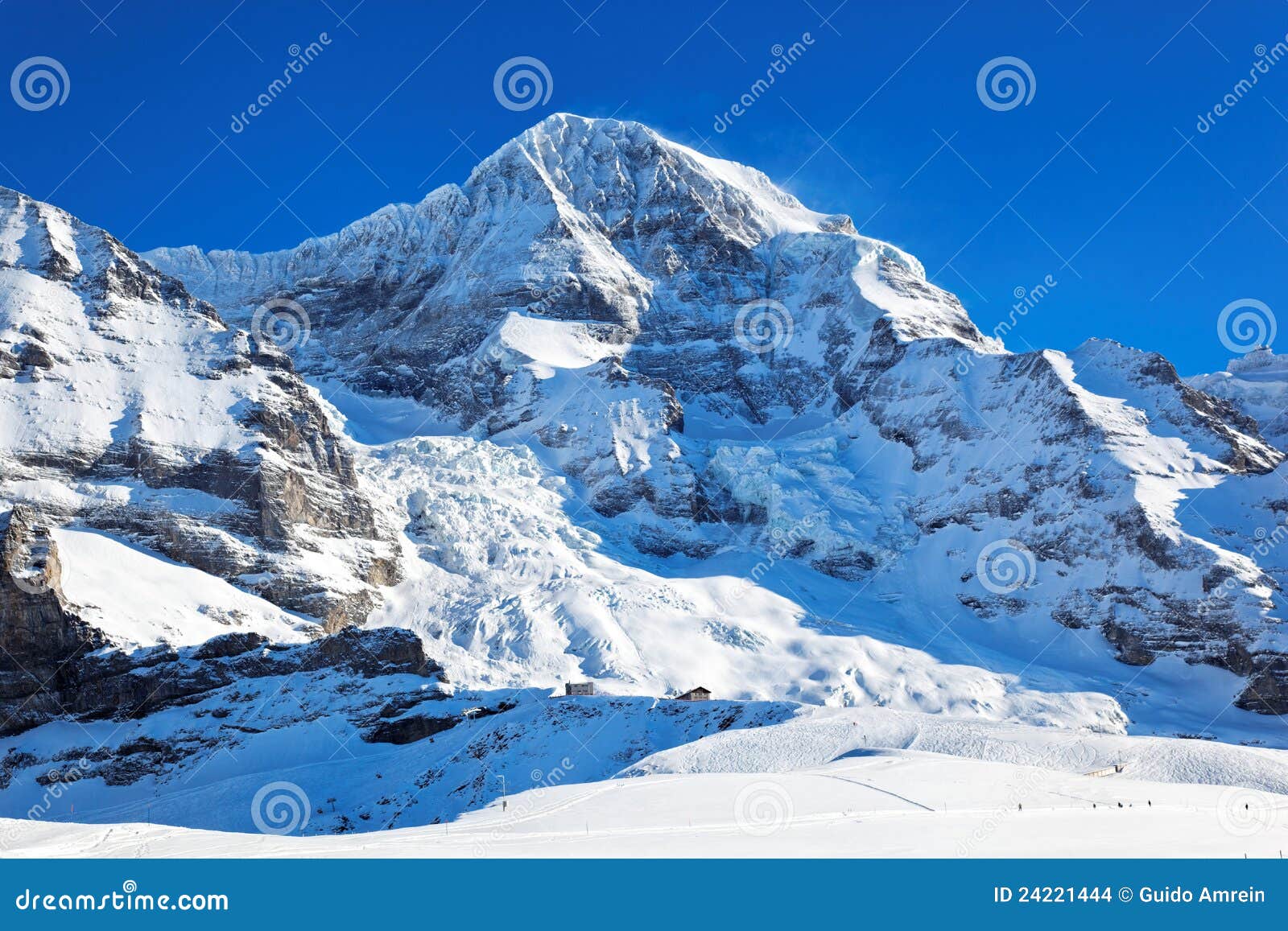 Mount Monch, Switzerland stock photo. Image of snow, sport - 24221444