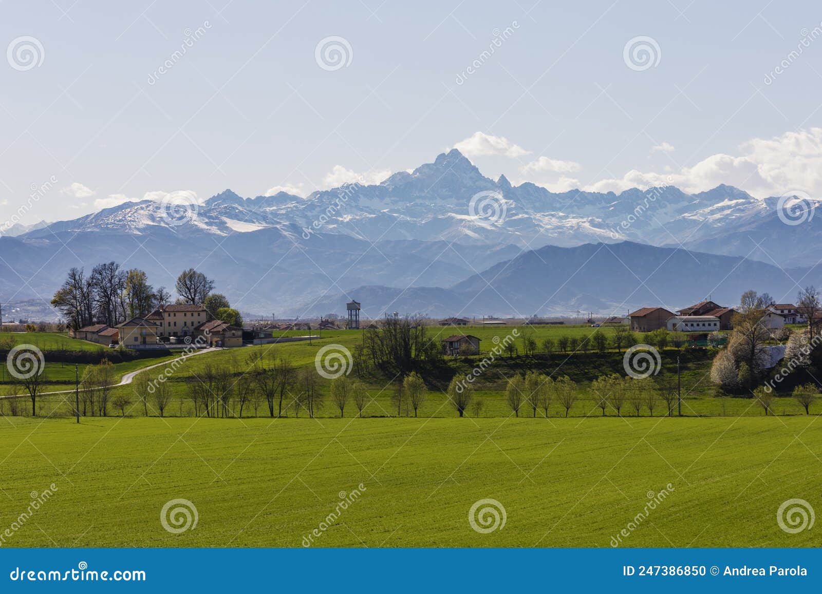 The mount Monviso stock photo. Image of high, piedmont - 247386850