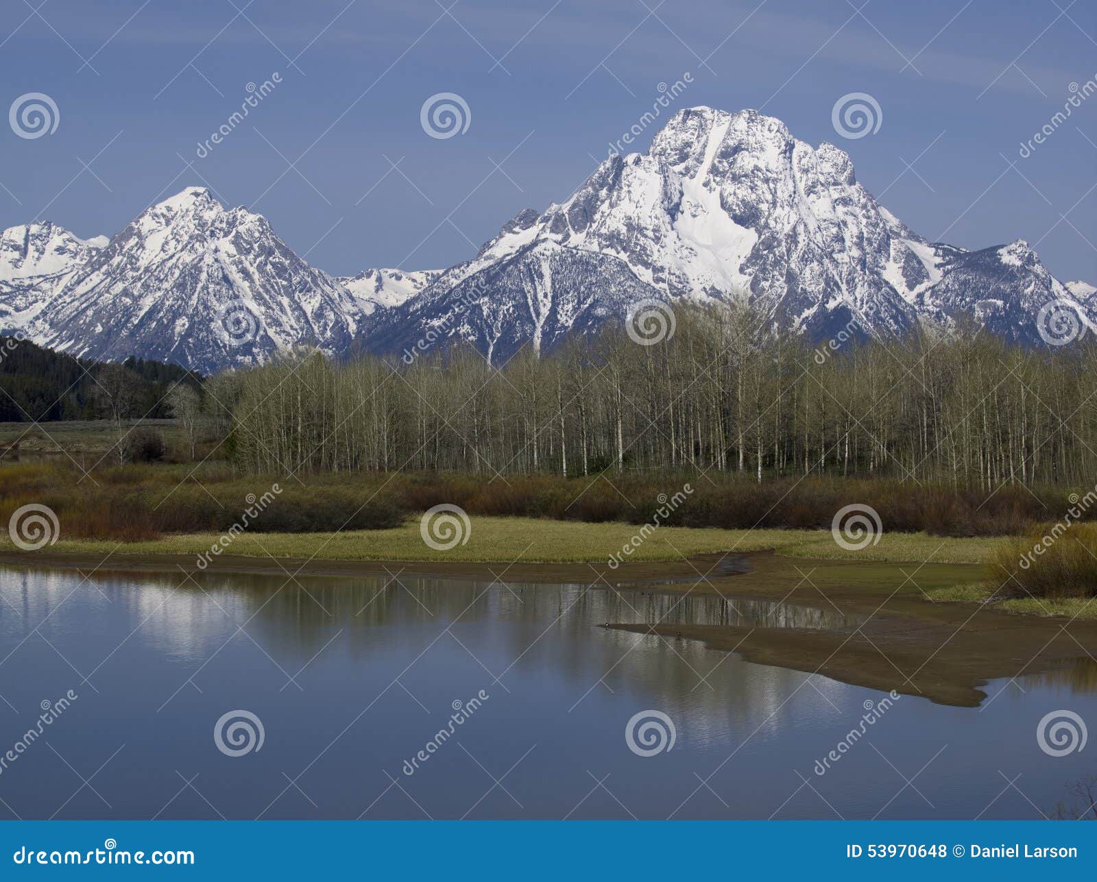Mount Moran stock photo. Image of mountain, grand, moran - 53970648