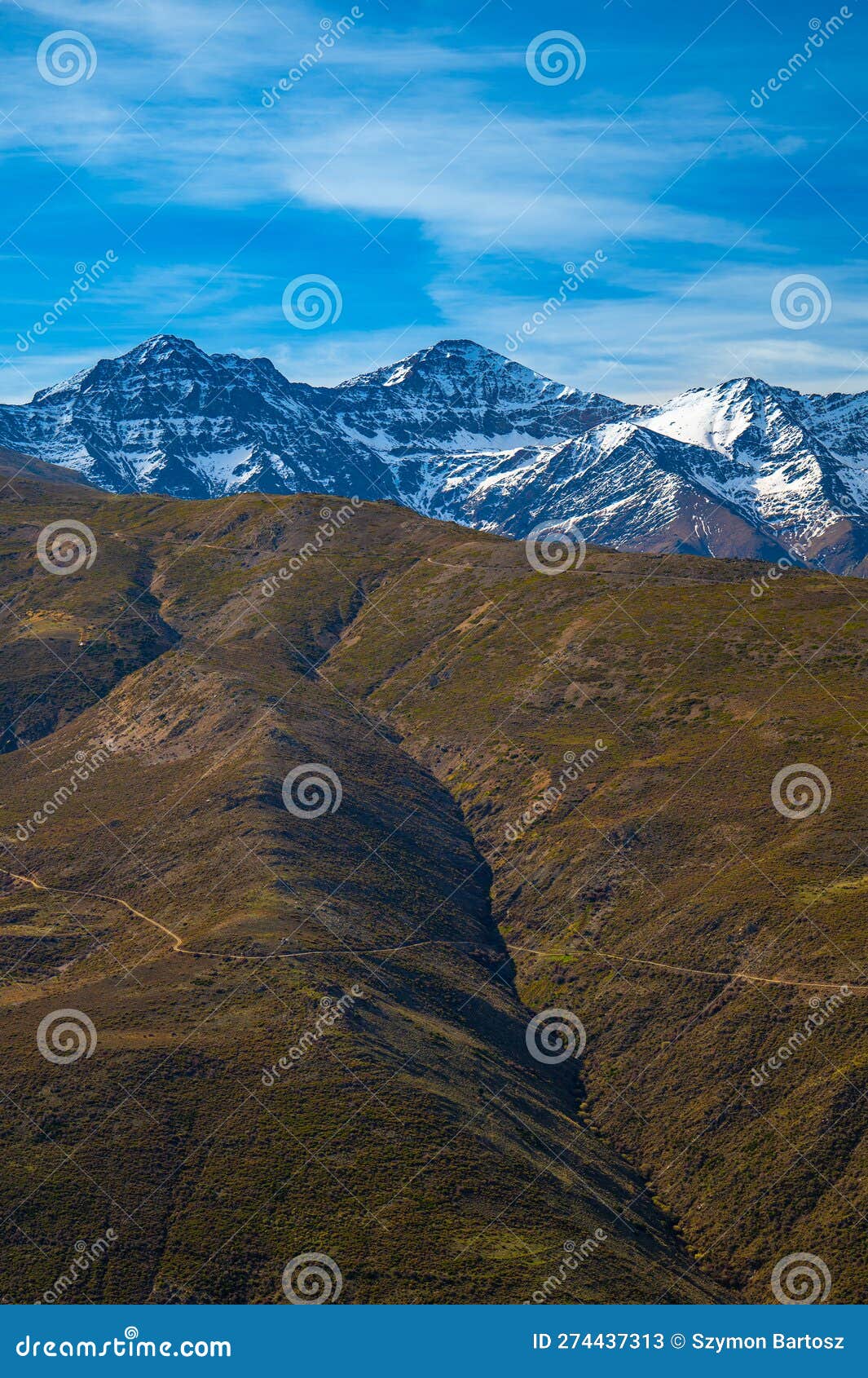 The Mount Mulhacen, the Highest Peak of the Sierra Nevada Mountain ...