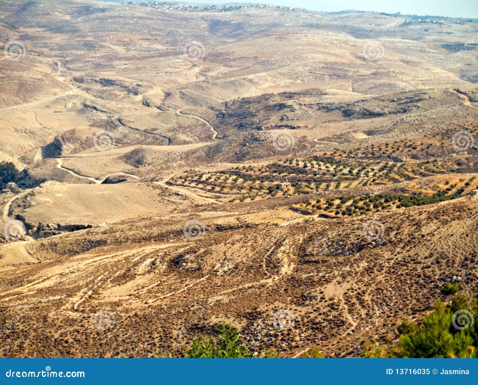 Mount Nebo, Jordan stock image. Image of east, landscape - 13716035