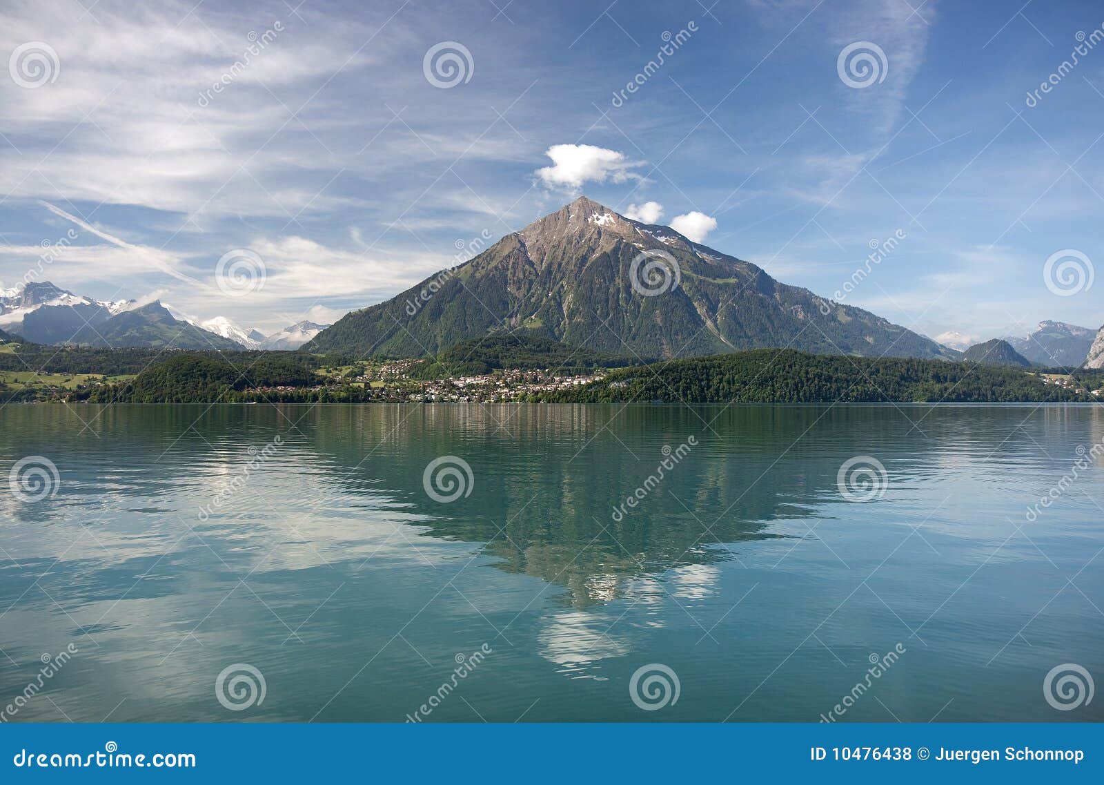 Mount Niesen - the Suisse Pyramid Stock Photo - Image of cumulus ...
