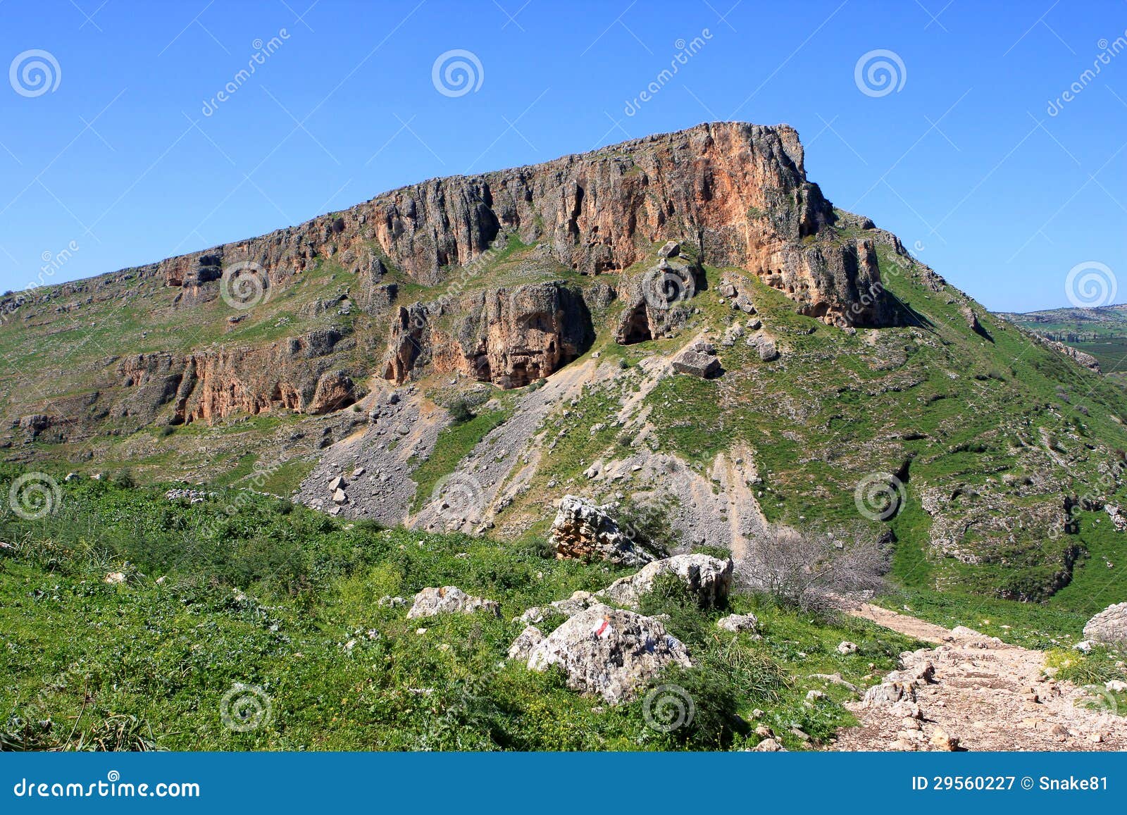Mount Nitai, Israel stock image. Image of peak, history - 29560227