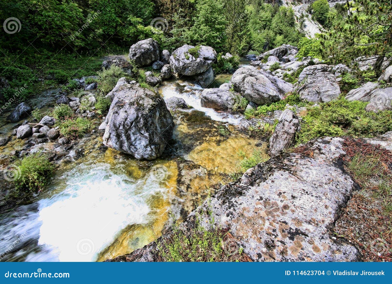 Mount Olympos Mountain Stream, Greece Stock Photo - Image of olympos ...