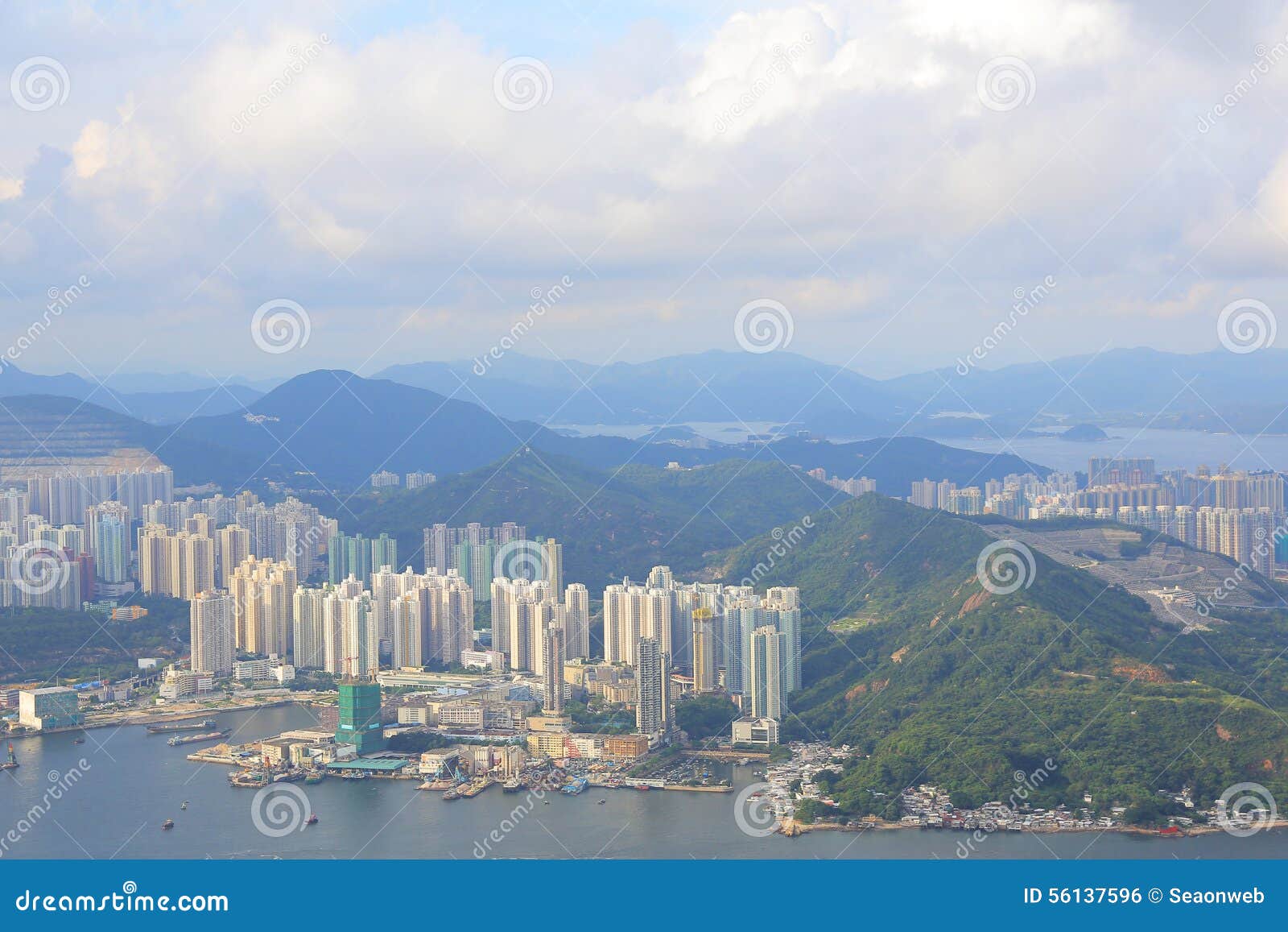 Mount Parker View of East Kowloon Stock Photo - Image of east, shau ...