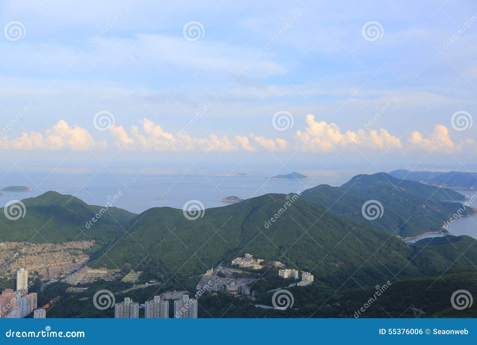 Mount Parker View of South District Stock Photo - Image of grass ...