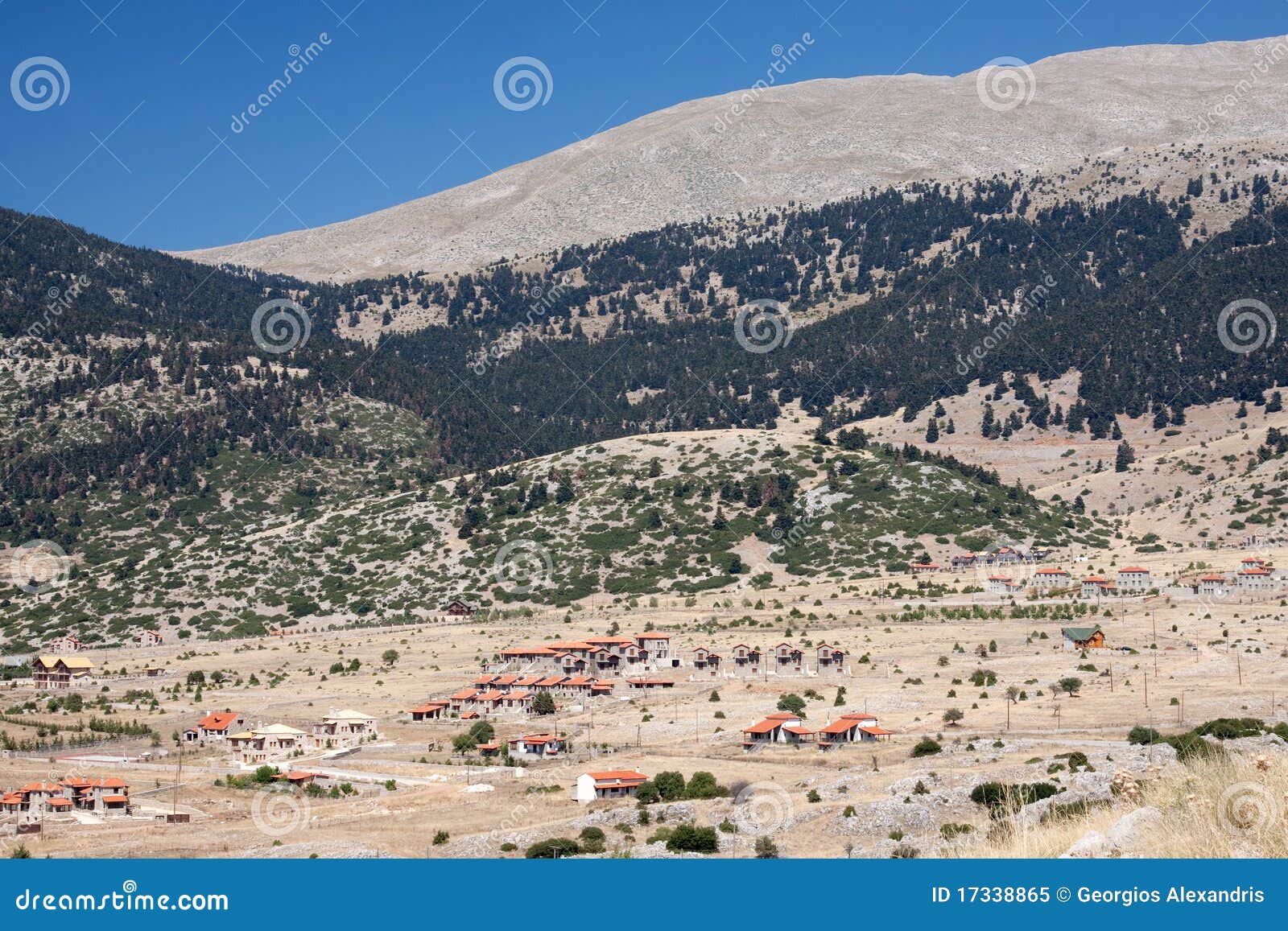 Mount Parnassos Cottages stock image. Image of tableland - 17338865