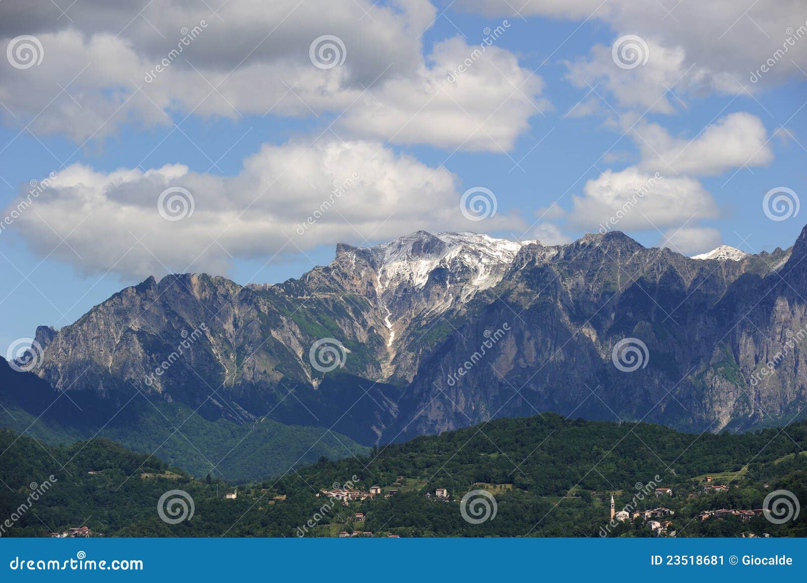 Mount Pasubio stock image. Image of clouds, nature, rock - 23518681