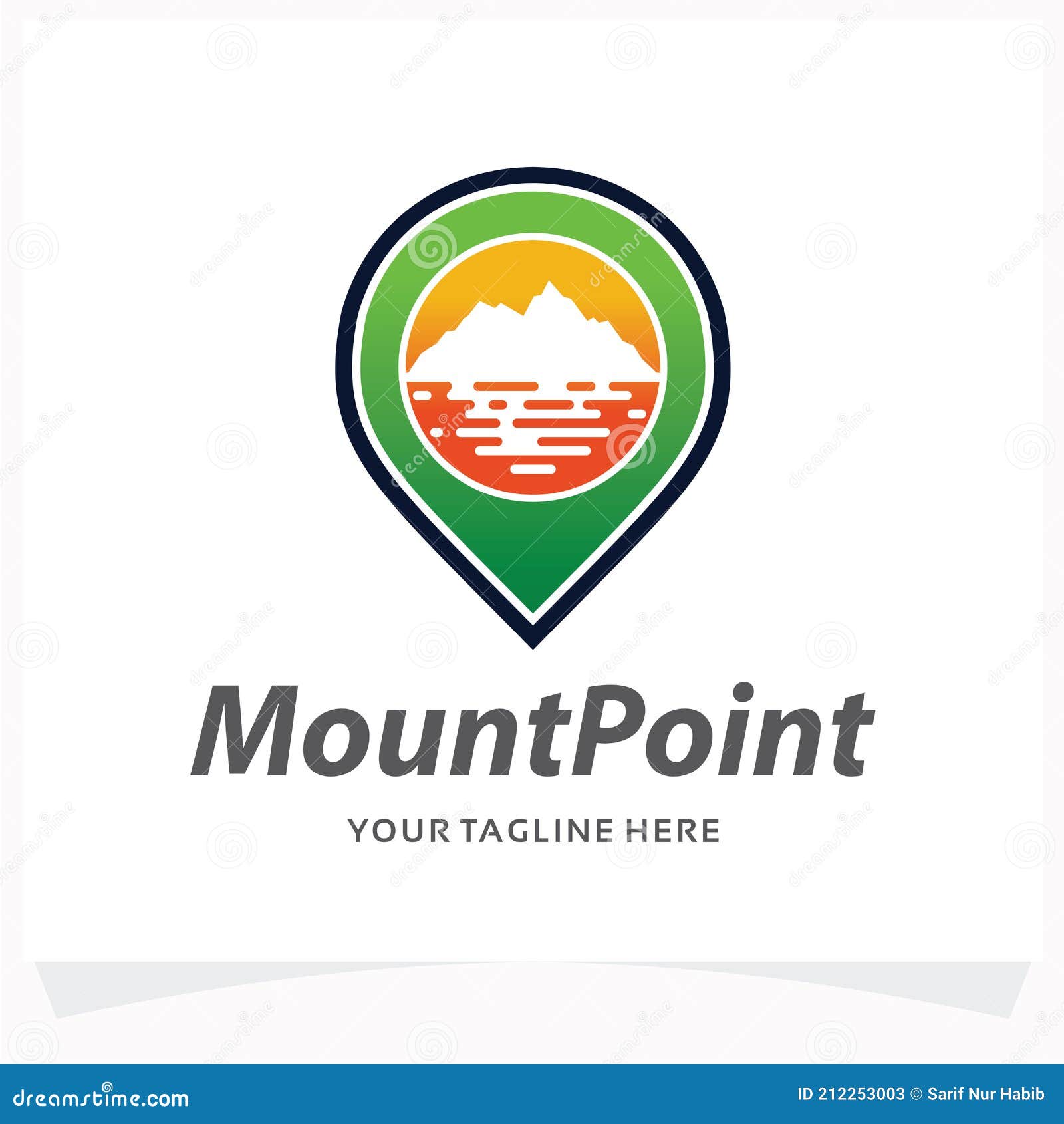 Mount Point Logo Design Template Stock Vector - Illustration of everest ...