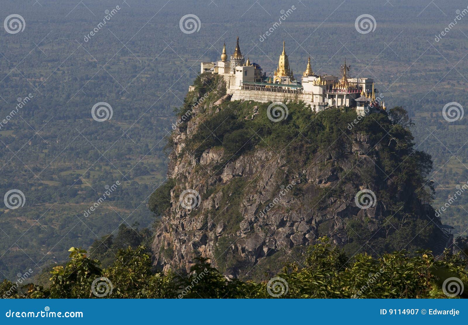 Mount Popa stock image. Image of myanmar, travel, landscape - 9114907