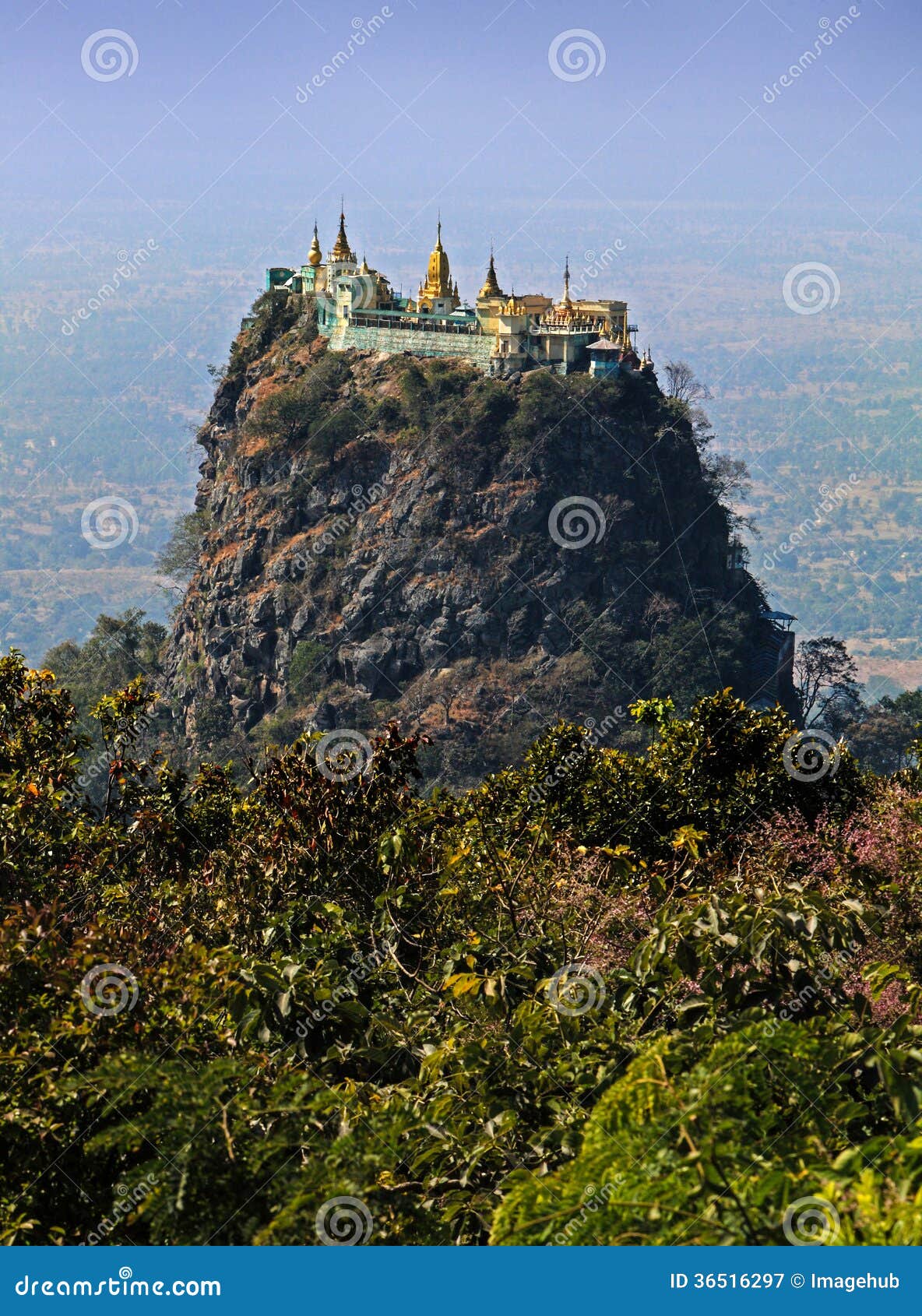 Mount Popa , Myanmar stock image. Image of temple, national - 36516297