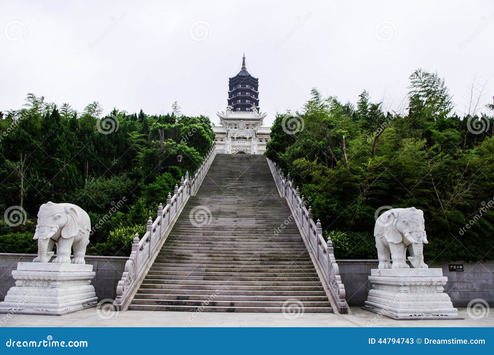 Mount Putuo Buddha Pagoda editorial stock photo. Image of buddha - 44794743