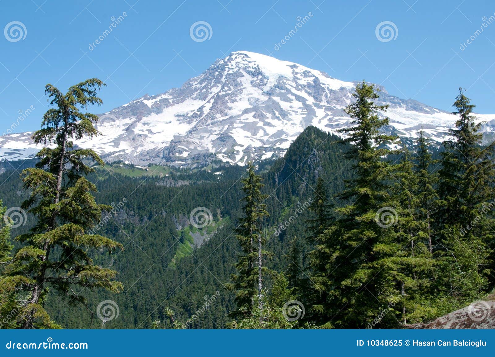 Mount Rainier, Washington stock image. Image of peak - 10348625