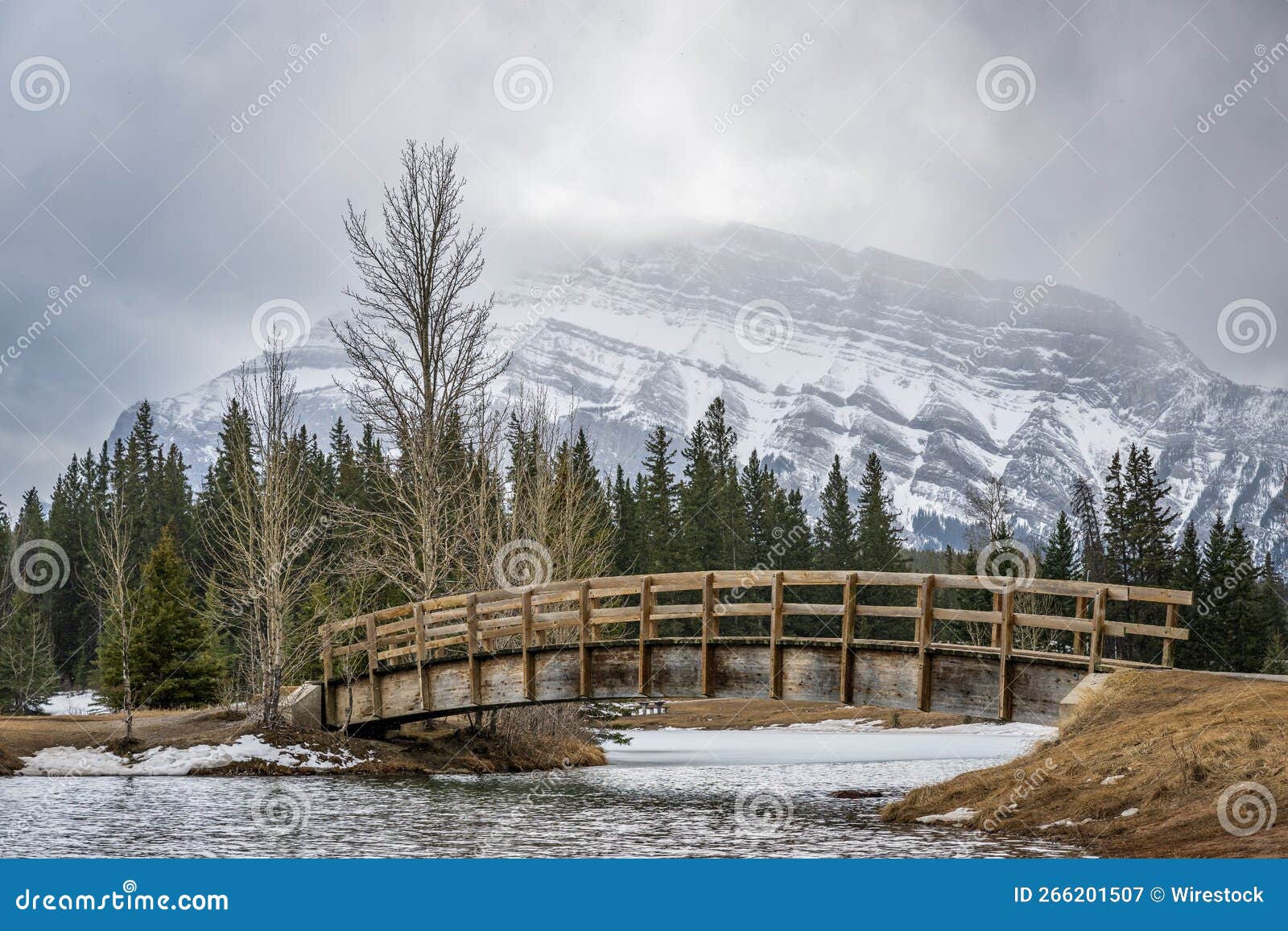 Mount Rundle in the Banff National Park Stock Image - Image of nature ...