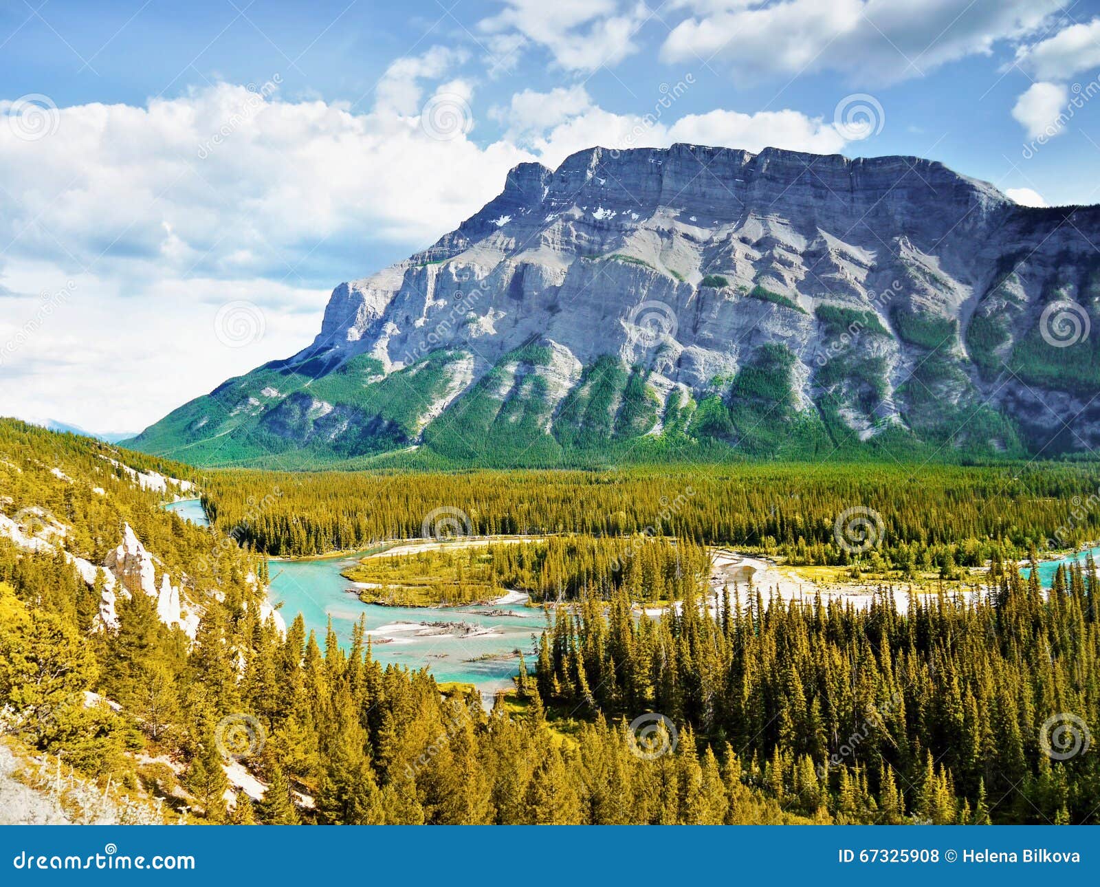 Mount Rundle, Banff National Park Stock Photo - Image of mount, peak ...