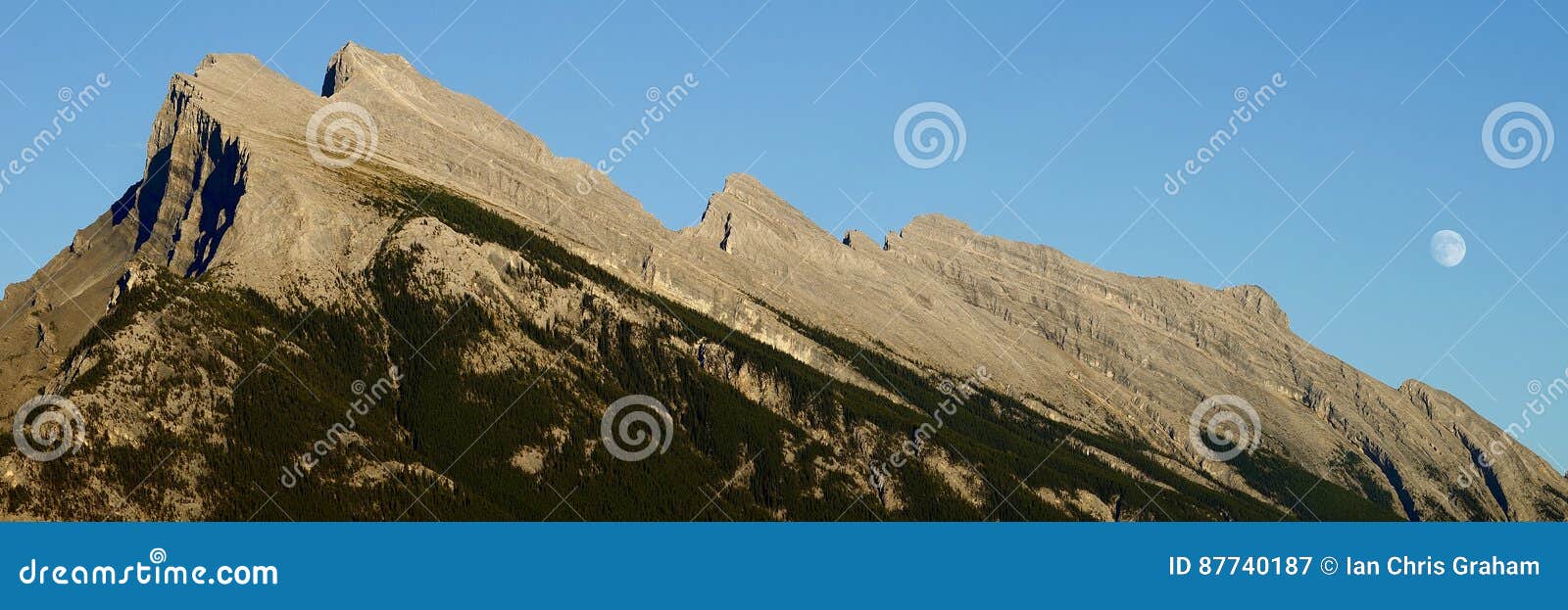 Mount Rundle stock image. Image of panorama, wilderness - 87740187