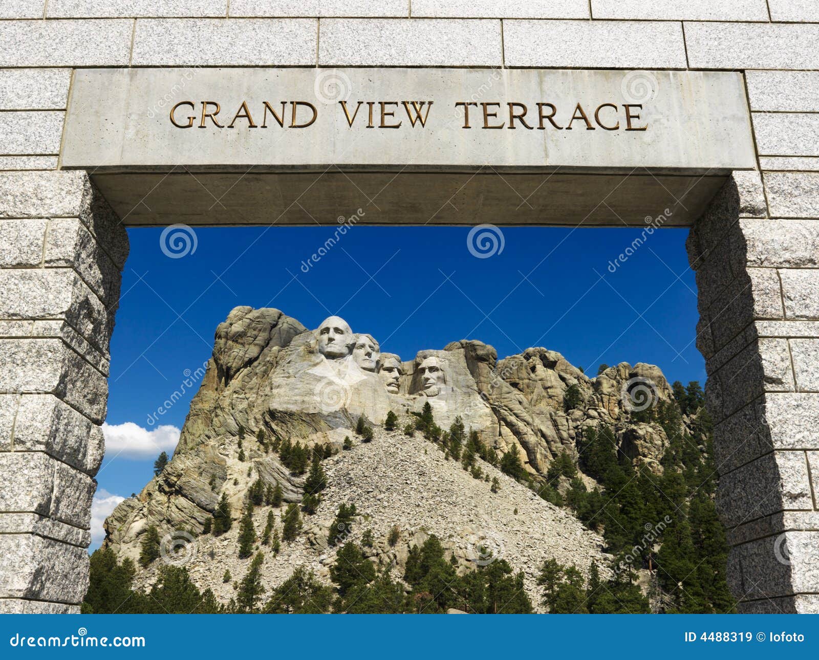 Mount Rushmore entrance. stock image. Image of abraham - 4488319