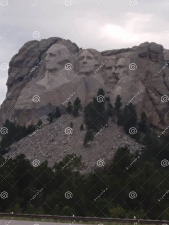 Mount Rushmore Faces of the Presidents Stock Photo - Image of mount ...