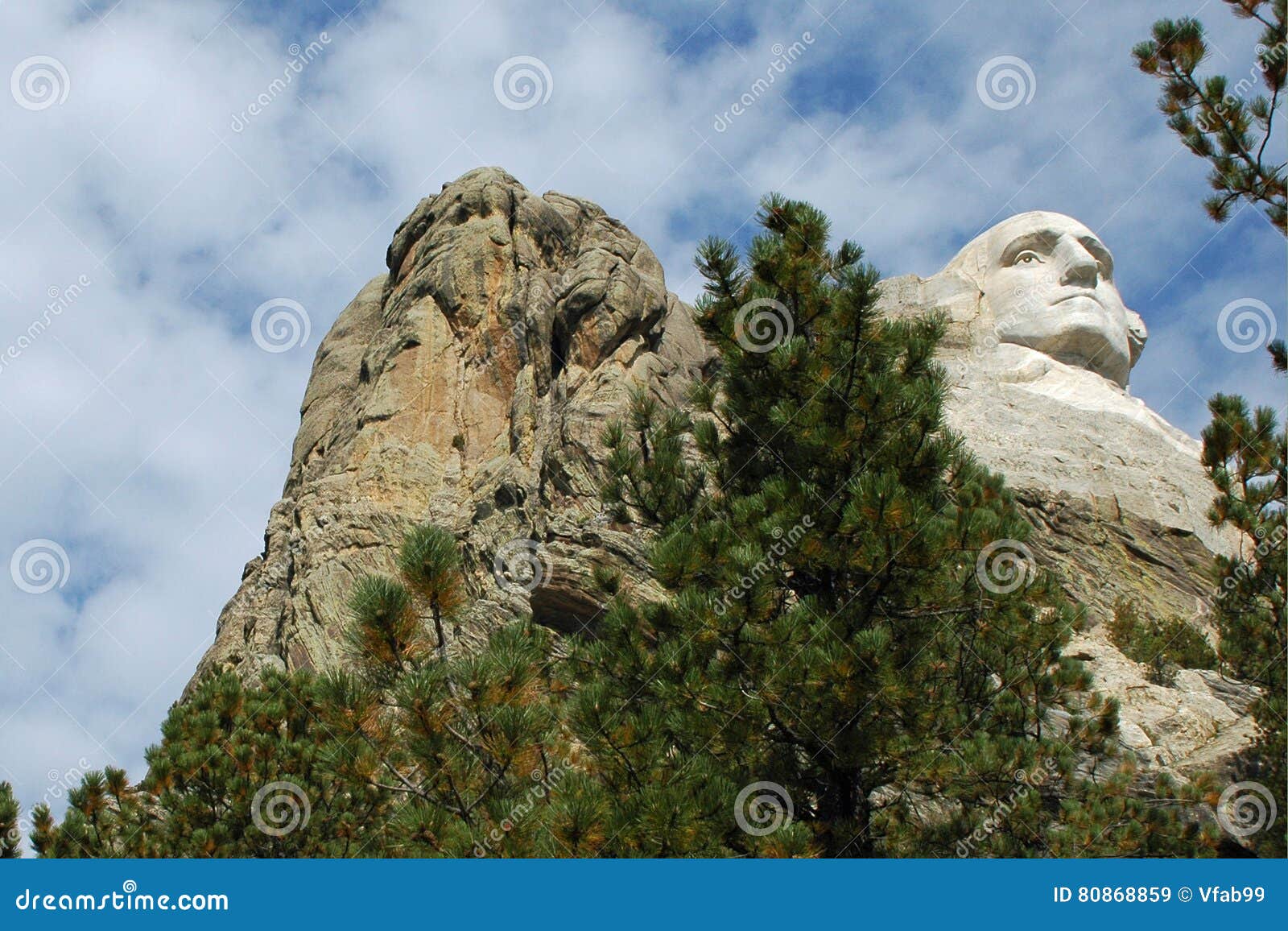 Mount Rushmore George Washington 2 Stock Image - Image of carving ...