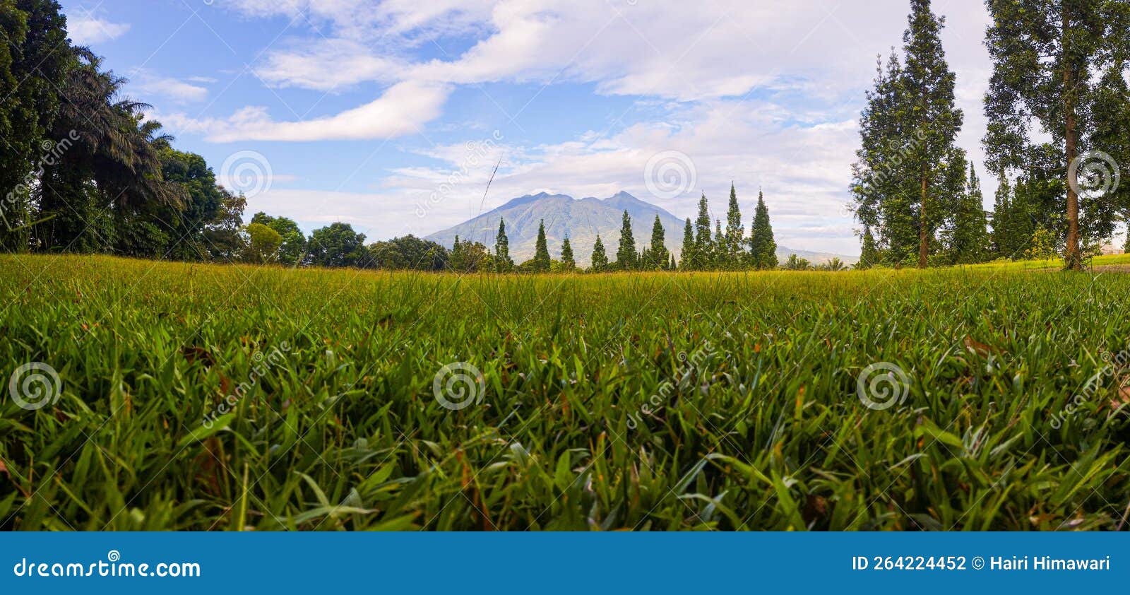 Mount Salak of Bogor Indonesia in a Sunny Day & X28;Wide Angle Version ...