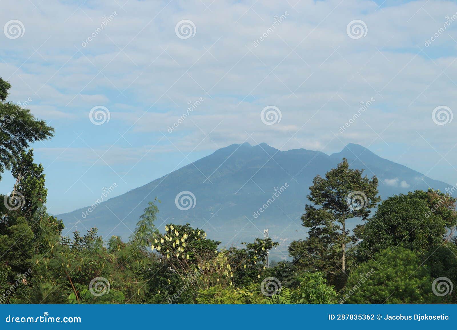 Mount Salak stock photo. Image of valley, ridge, hill - 287835362