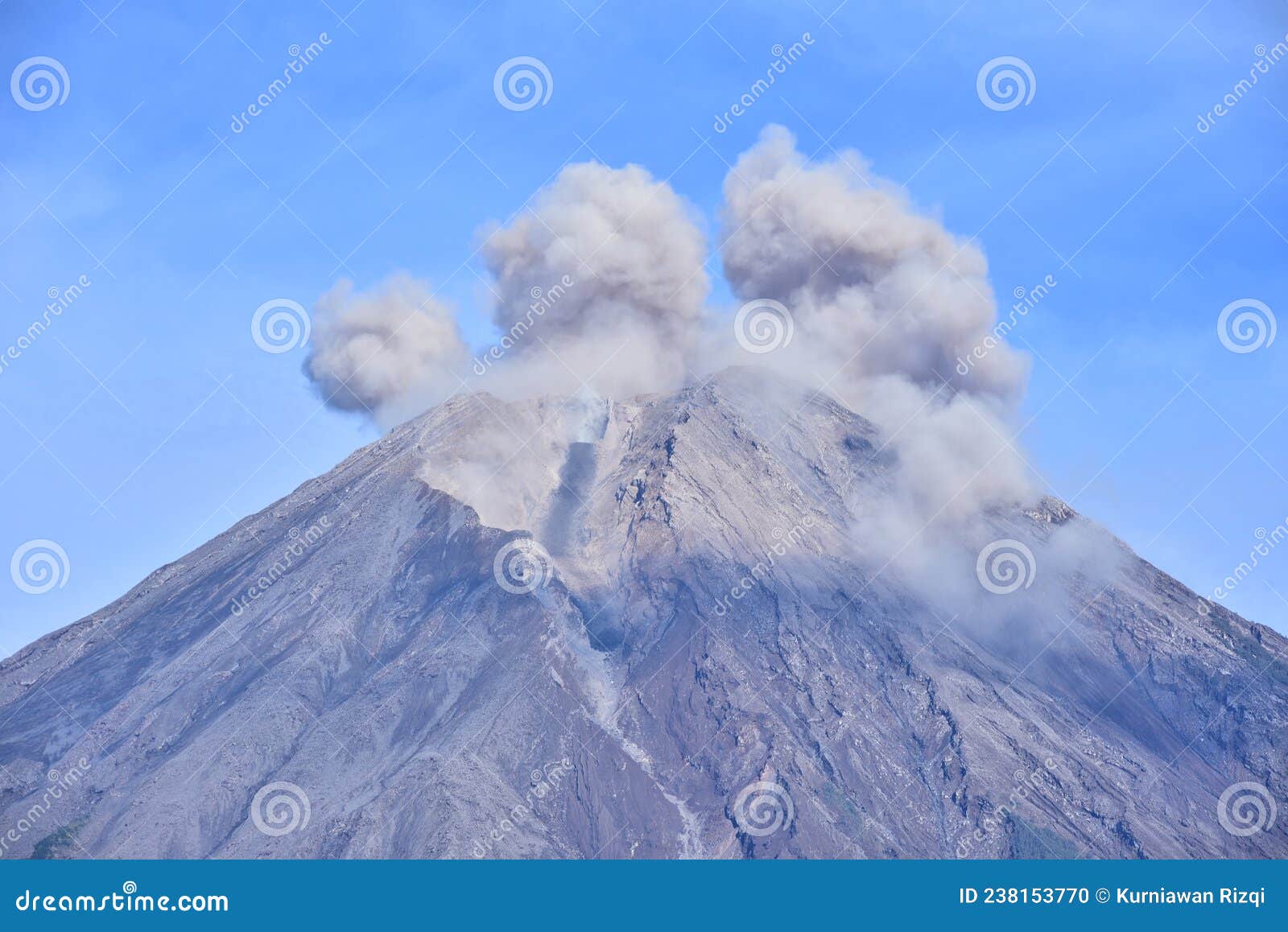 Mount Semeru Erupts Hot Clouds / Wedus Gembel in East Java, Indonesia ...