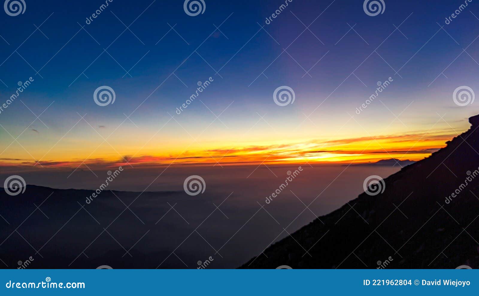 Mount Semeru Sunrise stock photo. Image of morning, mountain - 221962804