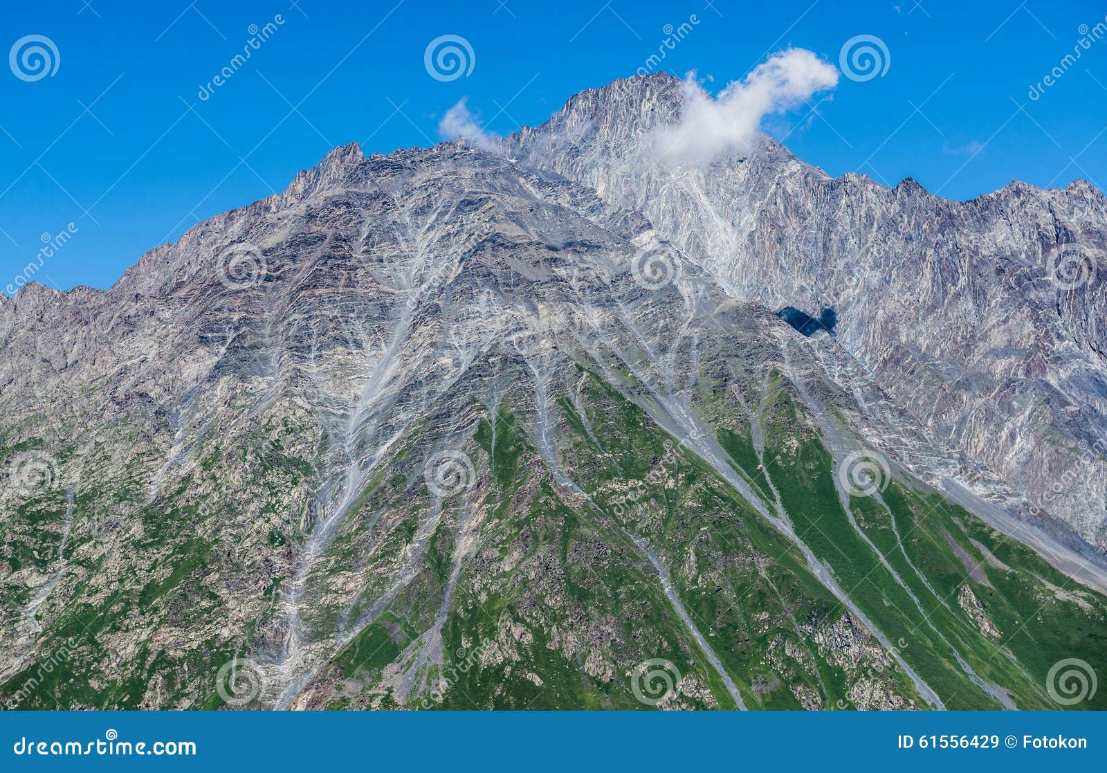 Mount Shani in Georgia stock image. Image of mountains - 61556429