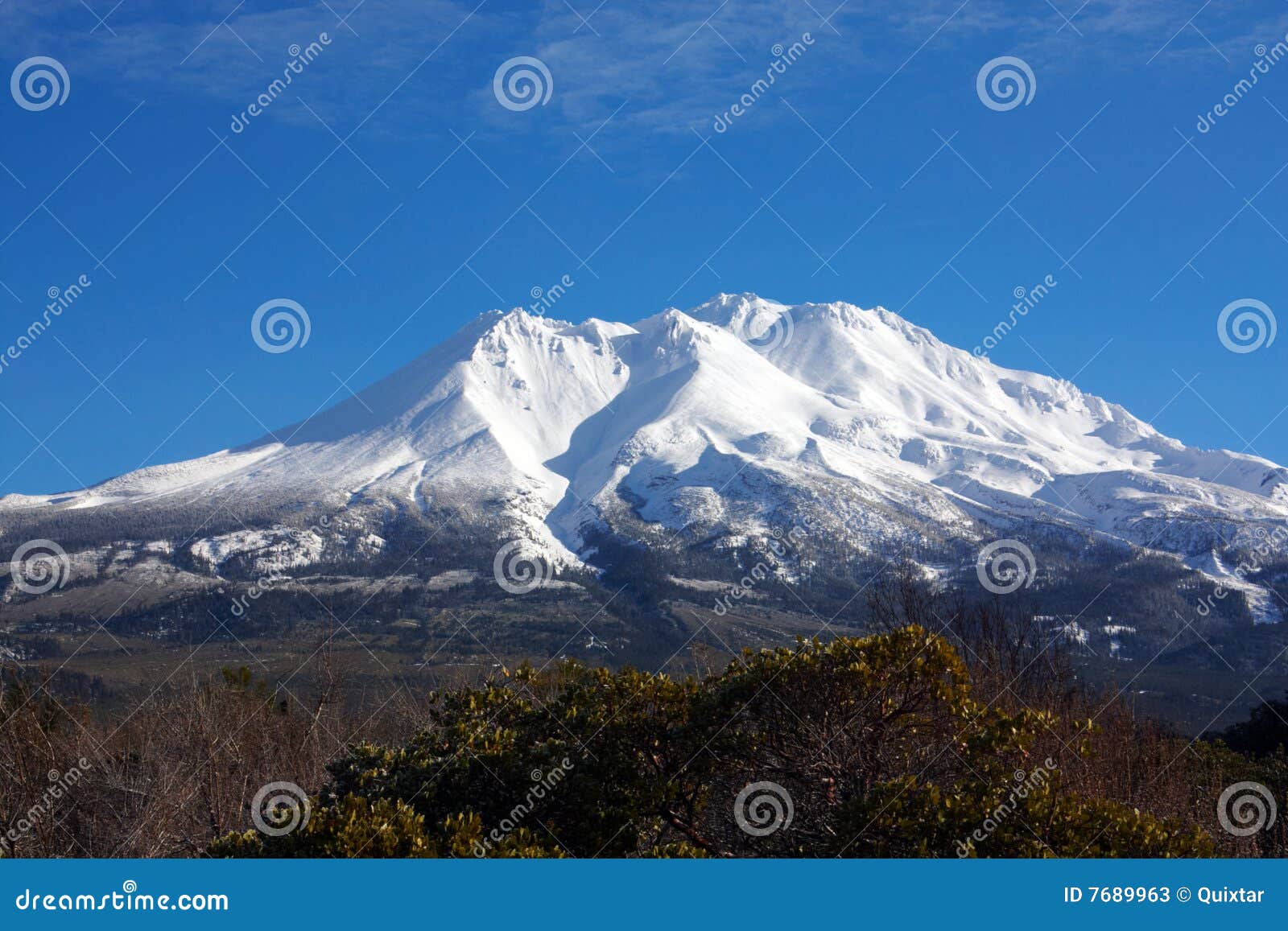 Mount Shasta California stock image. Image of leaf, peak - 7689963