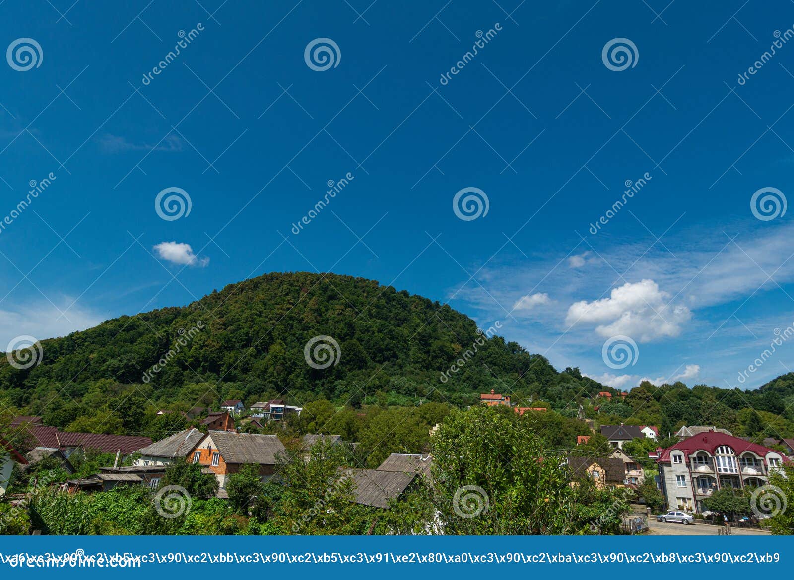 Mount Shayan in the Village of Shayan. Stock Image - Image of flower ...