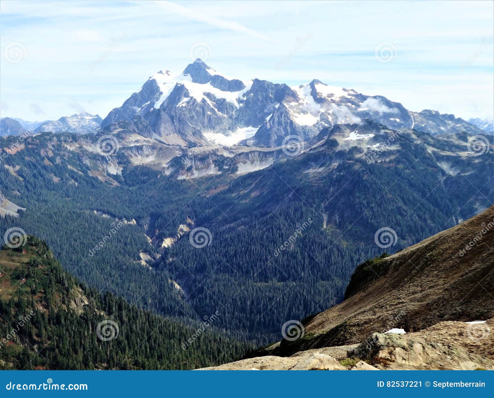 Mount Shuksan View from Ptarmigan Ridge Stock Image - Image of ...