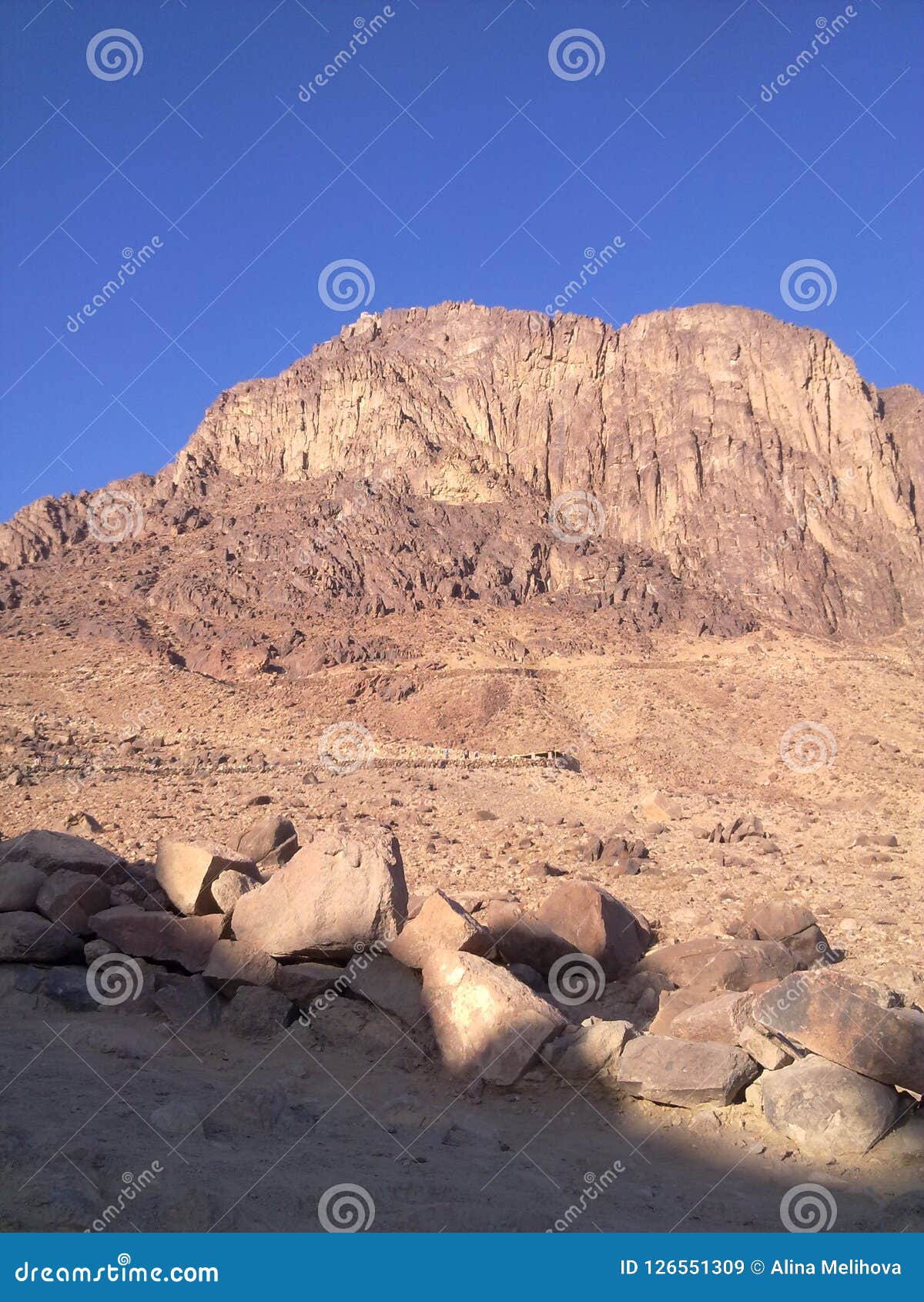Mount sinay stock image. Image of mount, morning, travel - 126551309