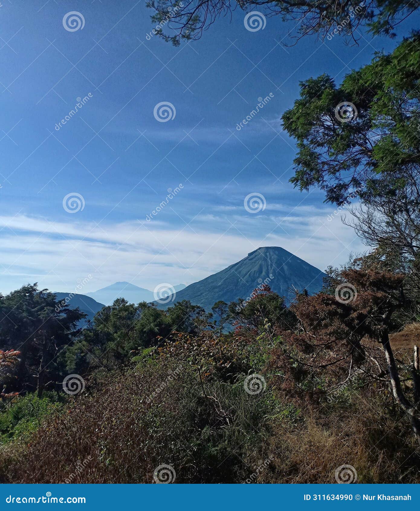 Mount Sindoro in Indonesia stock photo. Image of sindoro - 311634990