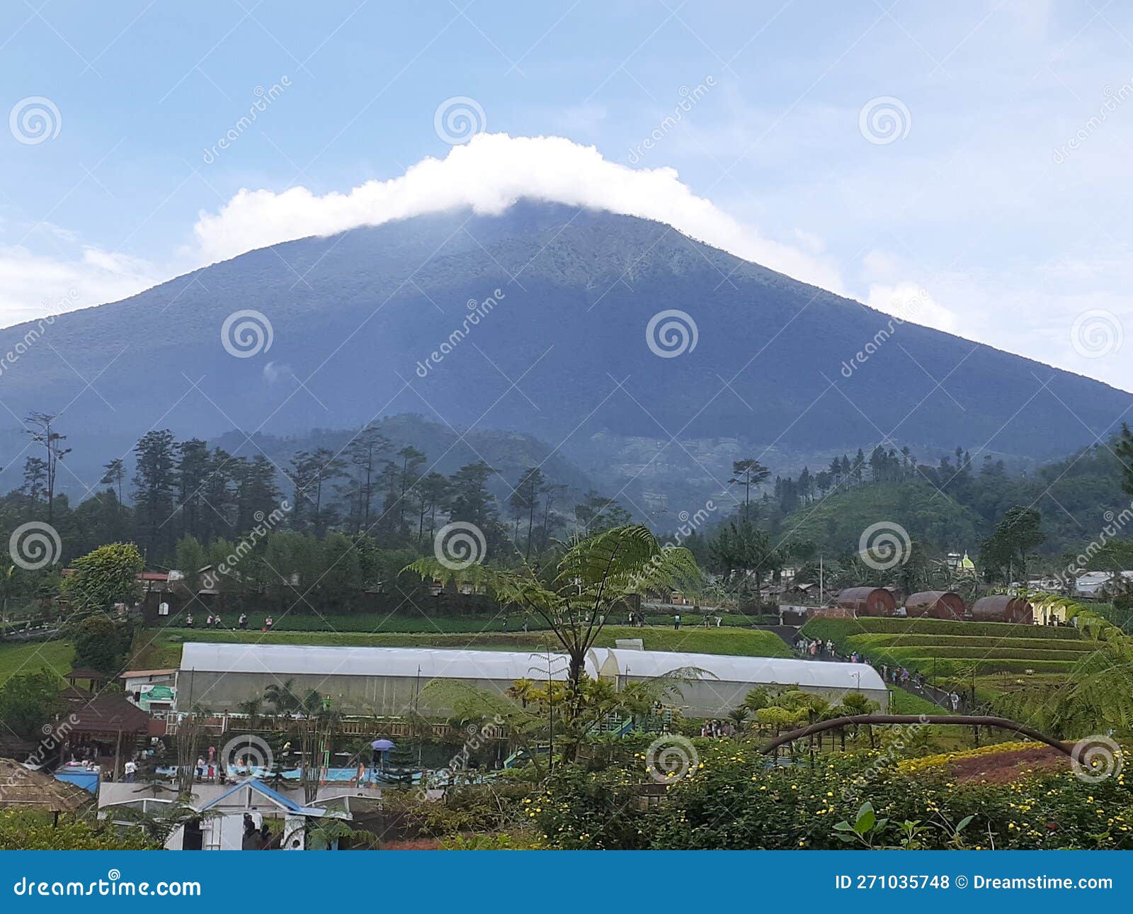 Mount Slamet Central Java Indonesia Stock Photo - Image of valley ...