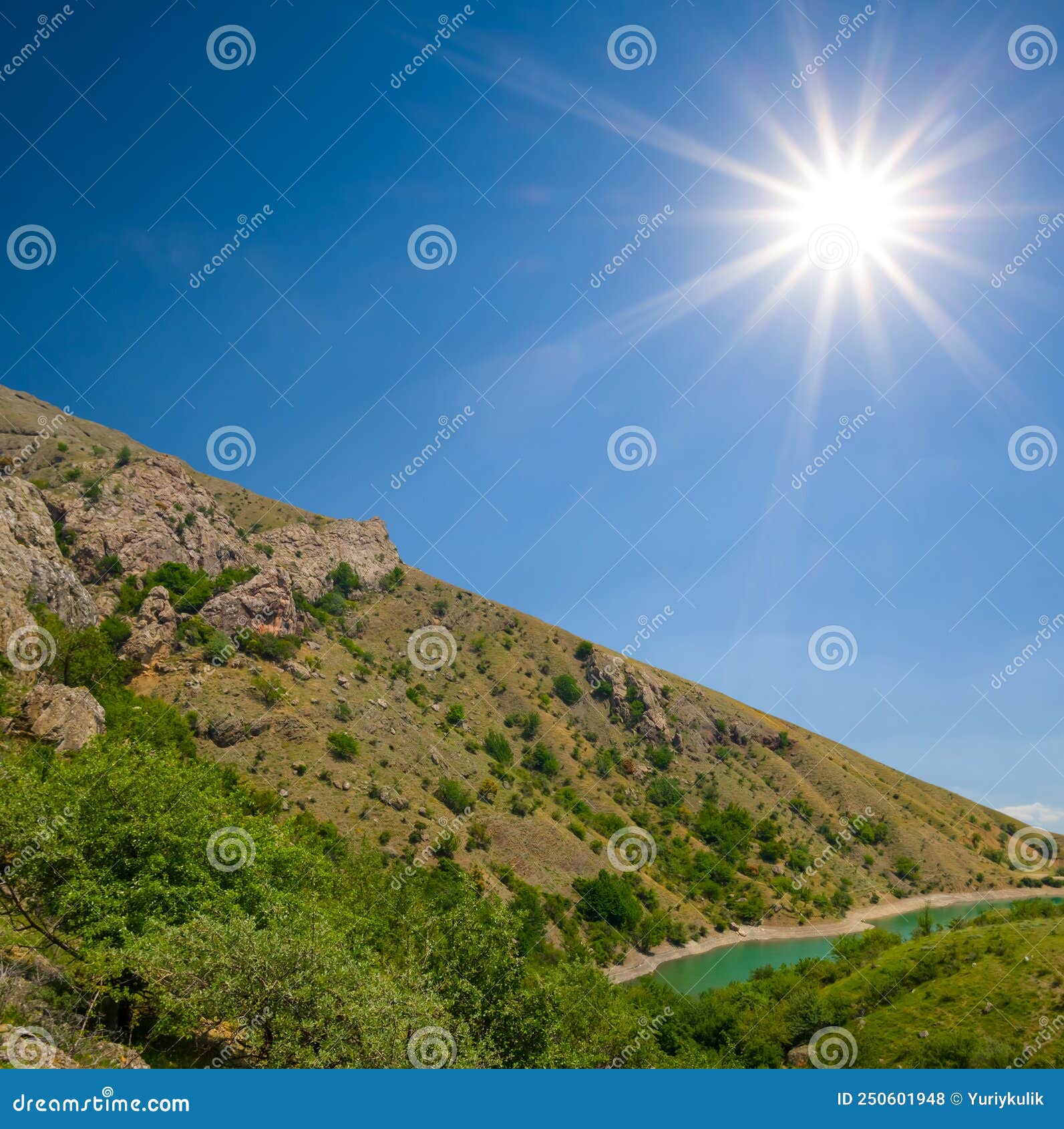 Mount Slope in Light of Sun Stock Photo - Image of mountain, beautiful ...