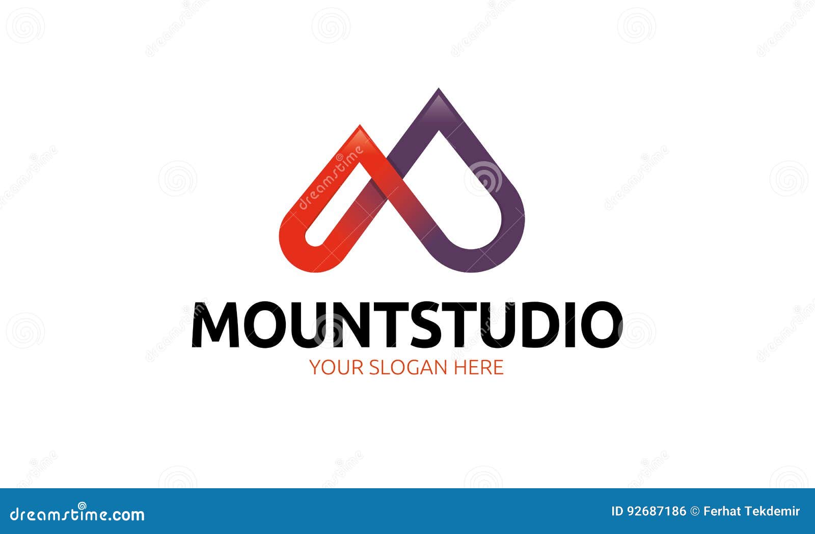 Mount Studio Logo stock vector. Illustration of adjusted - 92687186