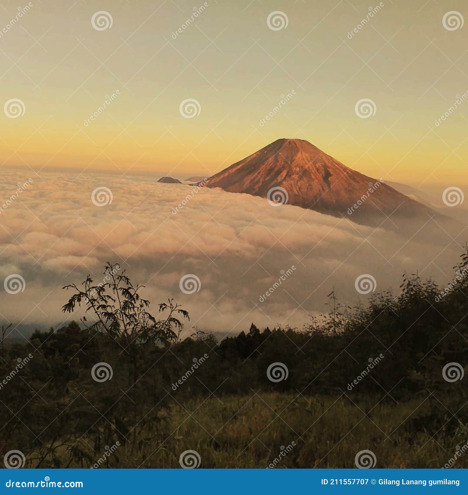Mount sumbing Indonesia stock image. Image of mount - 211557707