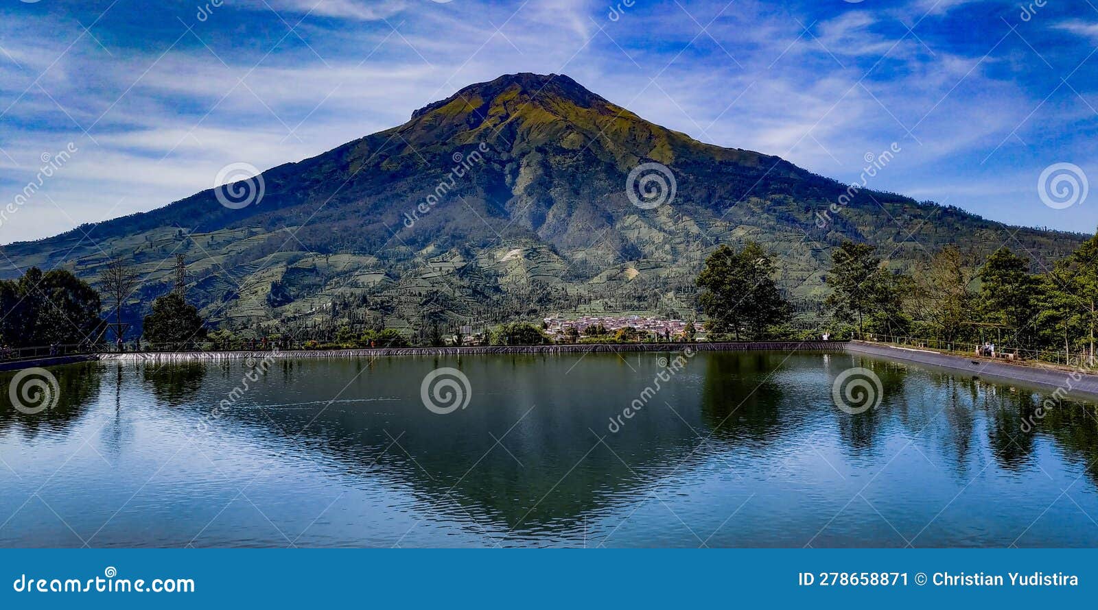 Mount Sumbing is Located in Central Java, Indonesia. Photographed ...