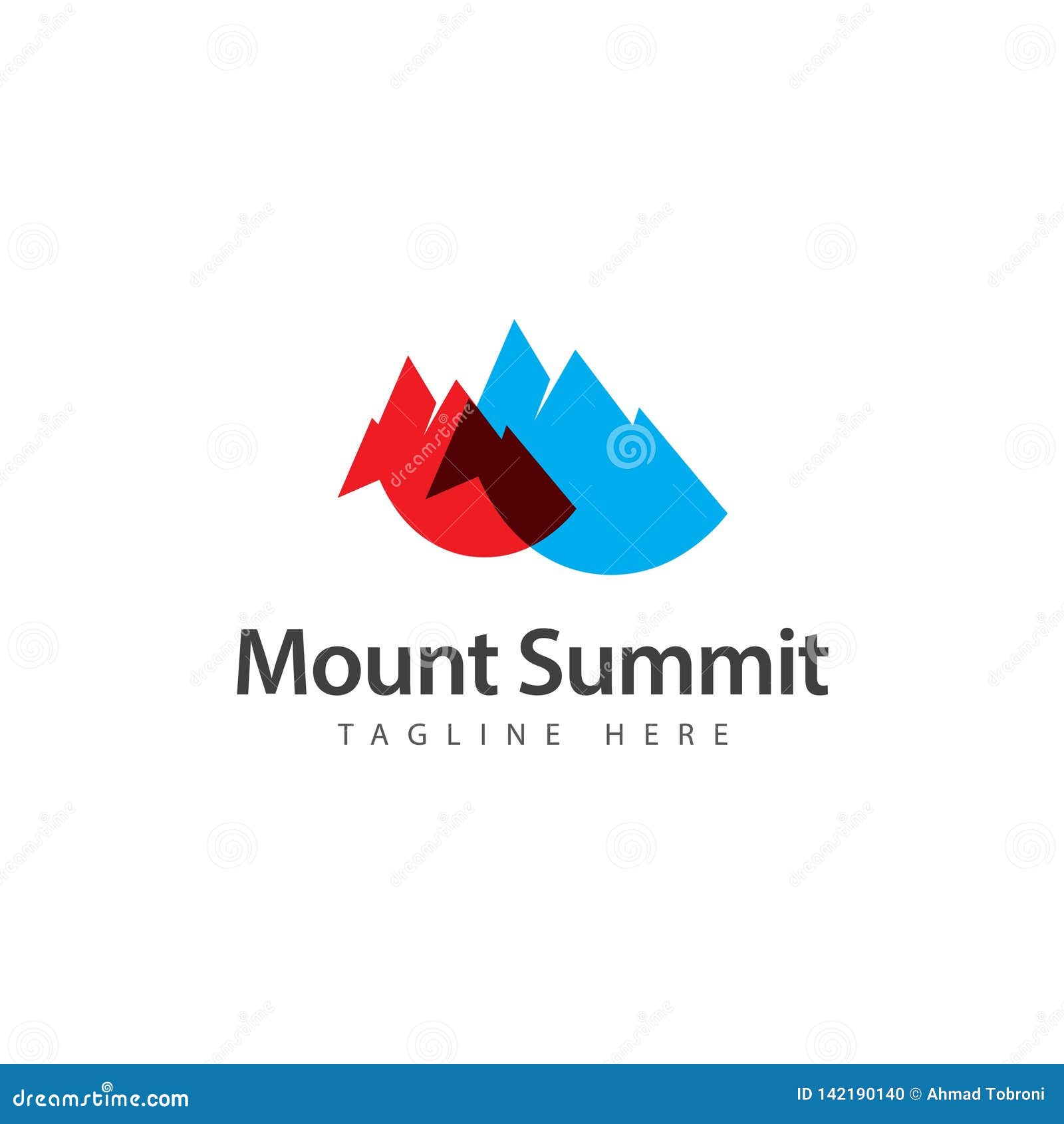 Mount Summit Vector Template Design Illustration Stock Vector ...
