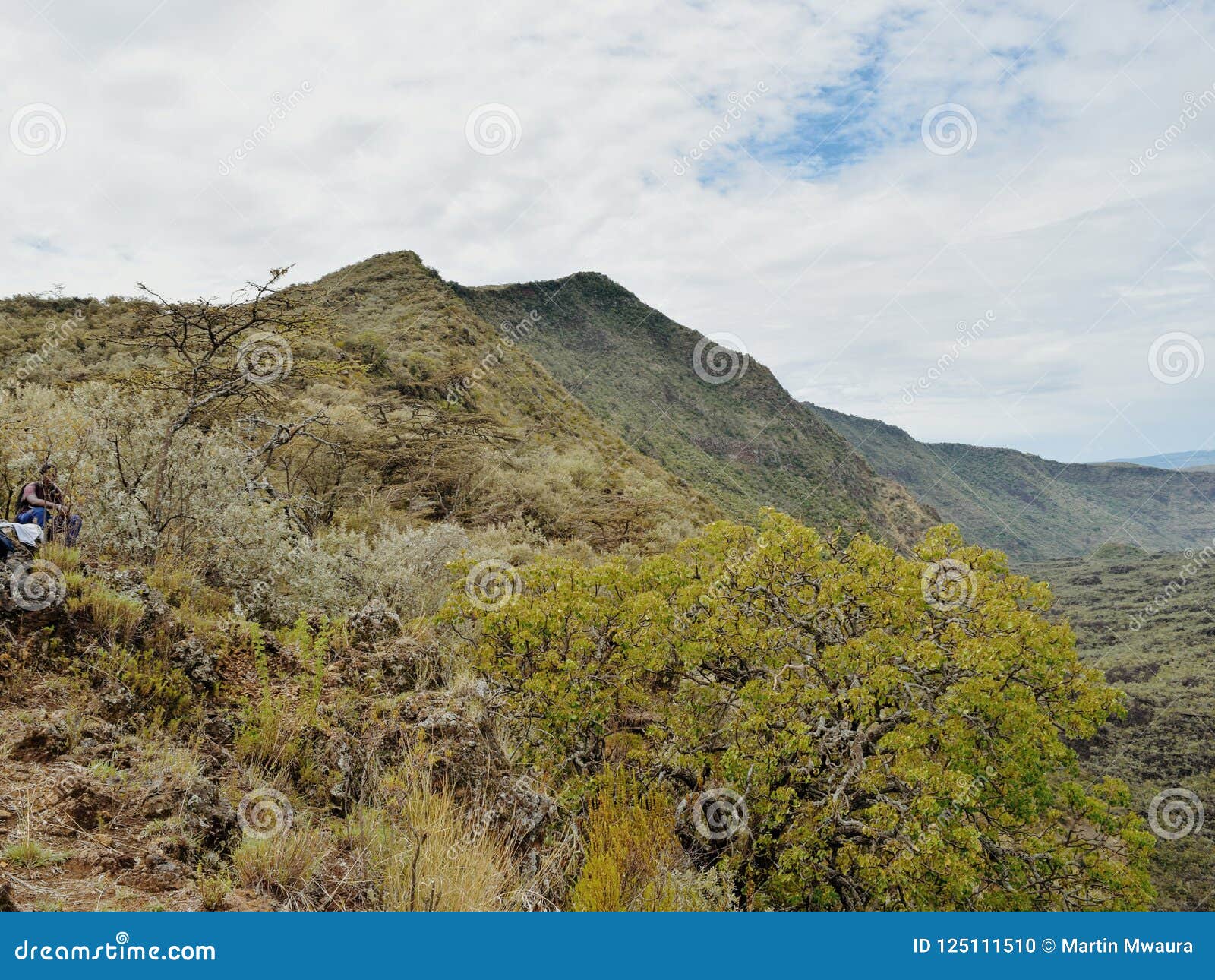 A Hiker Taking a Break at Mount Suswa, Kenya Editorial Image - Image of ...