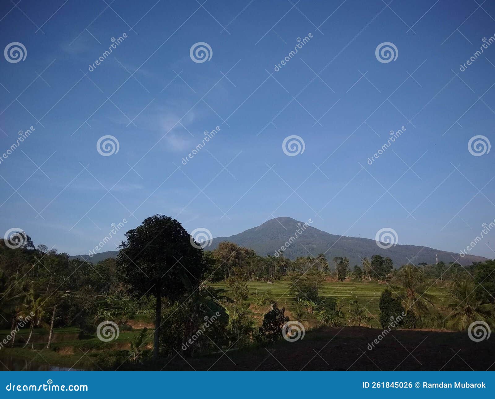 Mount tampomas at morning stock photo. Image of clear - 261845026