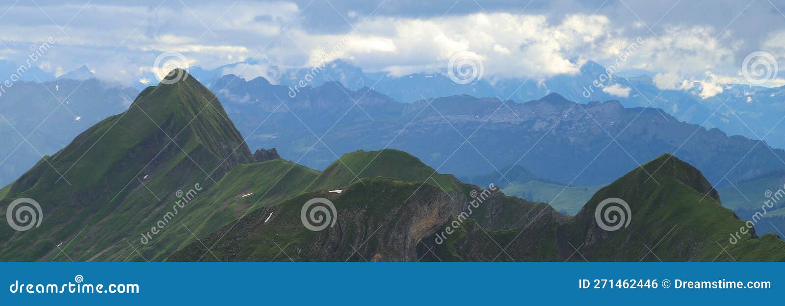 Mount Tannhorn and Rothorn Ridge Stock Photo - Image of oberland, sharp ...