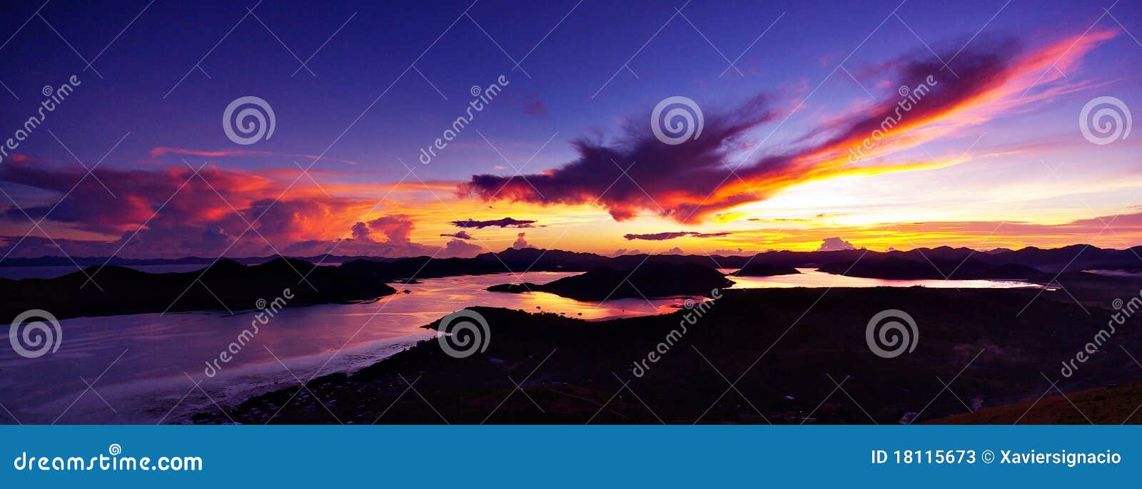 Mount Tapyas Sunset stock image. Image of display, summit - 18115673