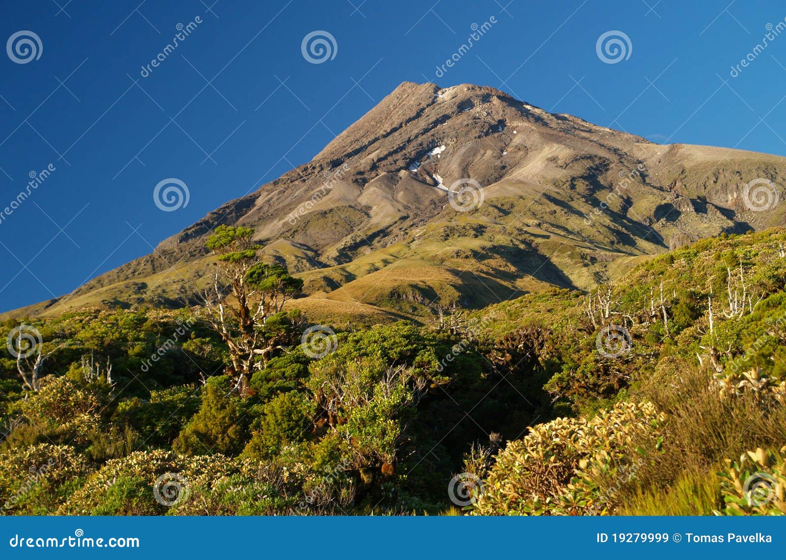 Mount Taranaki stock image. Image of extinct, mount, grass - 19279999