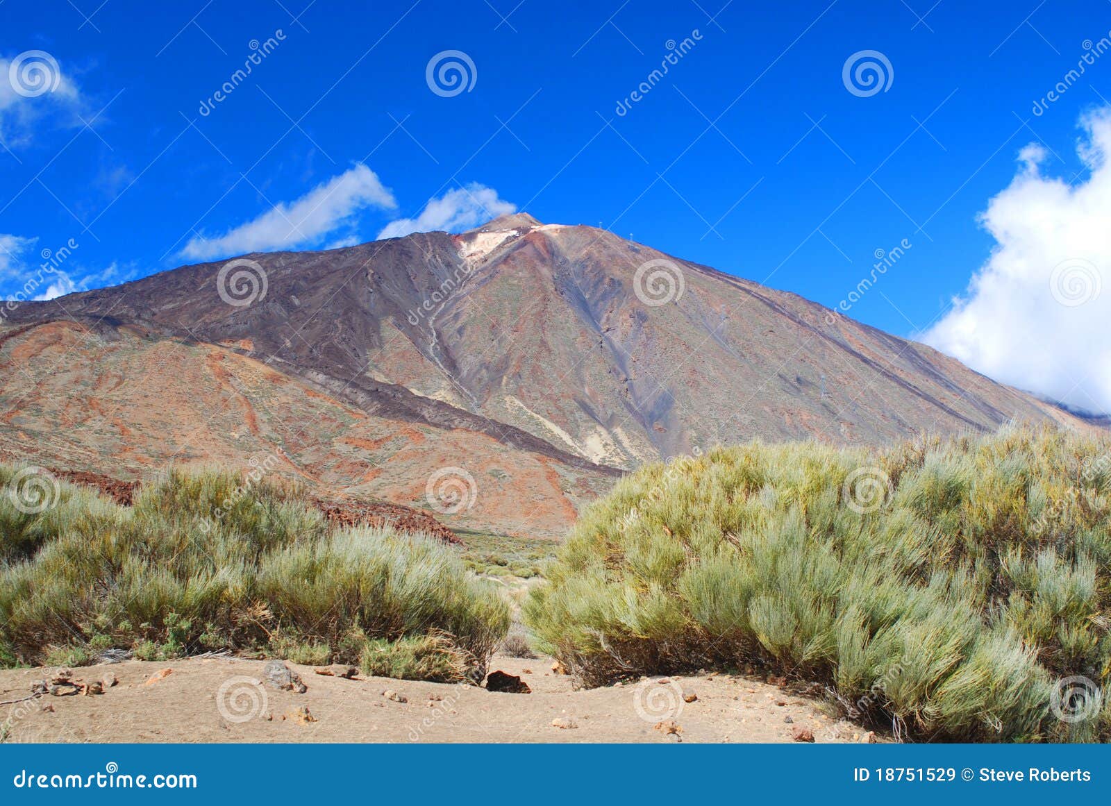 Mount Teide stock image. Image of landscape, barren, tenerife - 18751529