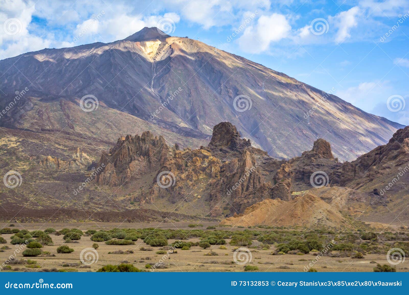 Mount Teide, View From Teleferico, Tenerife, Canary Islands, Spain ...