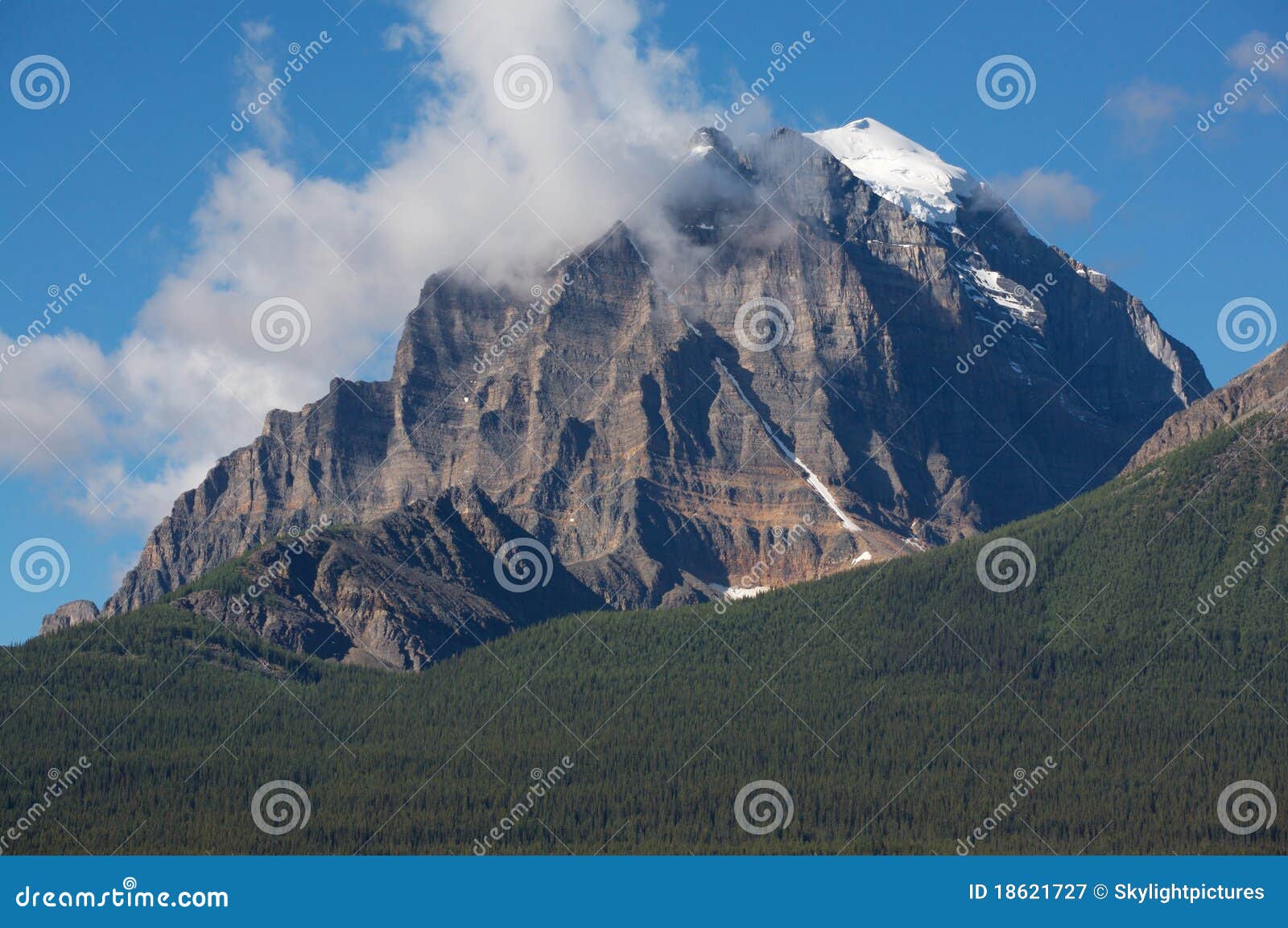 Mount Temple, Banff, Alberta, Canada Stock Image - Image of canada ...
