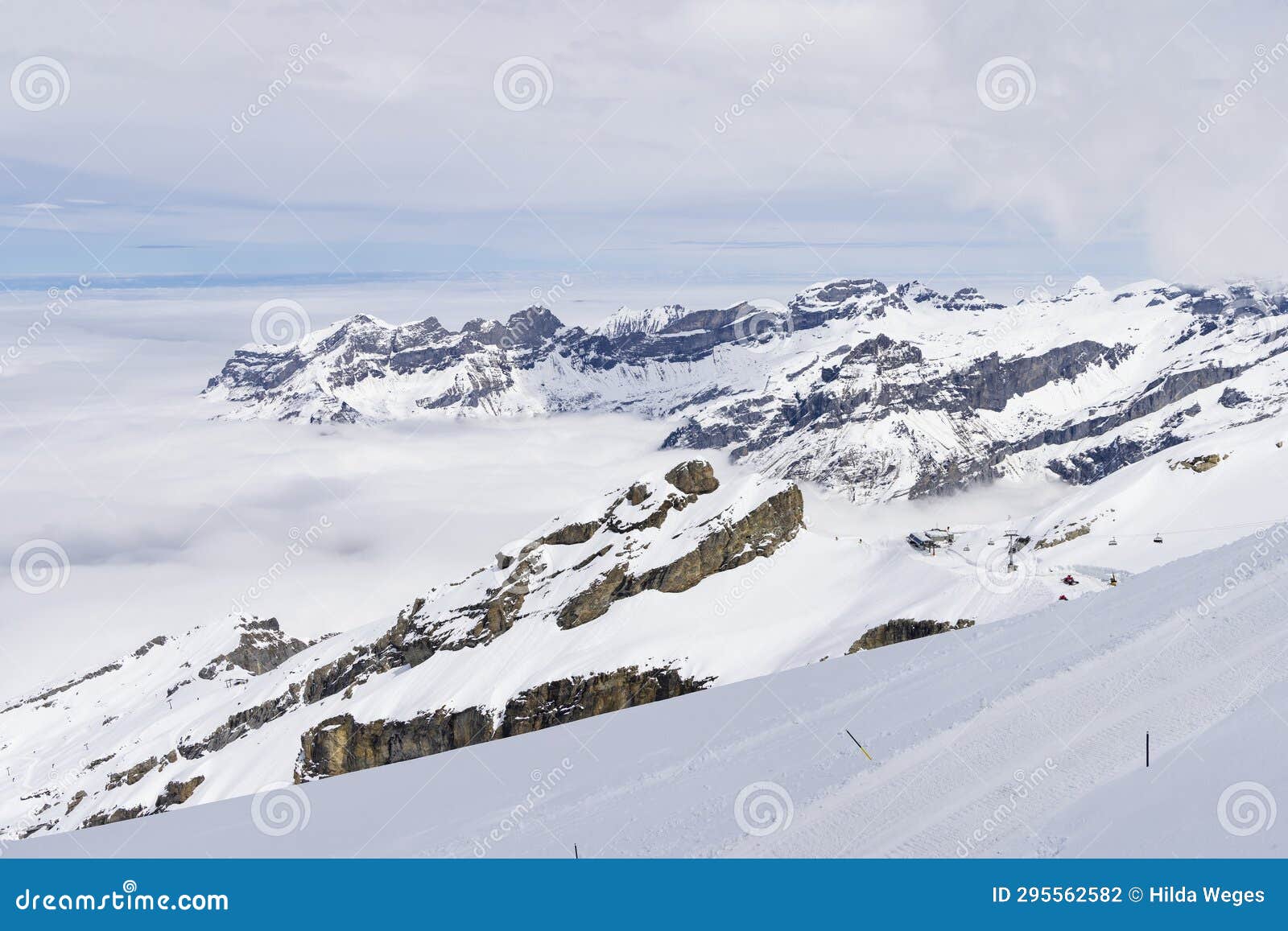 Mount Titlis in Engelberg Switzerland Stock Photo - Image of obwalden ...